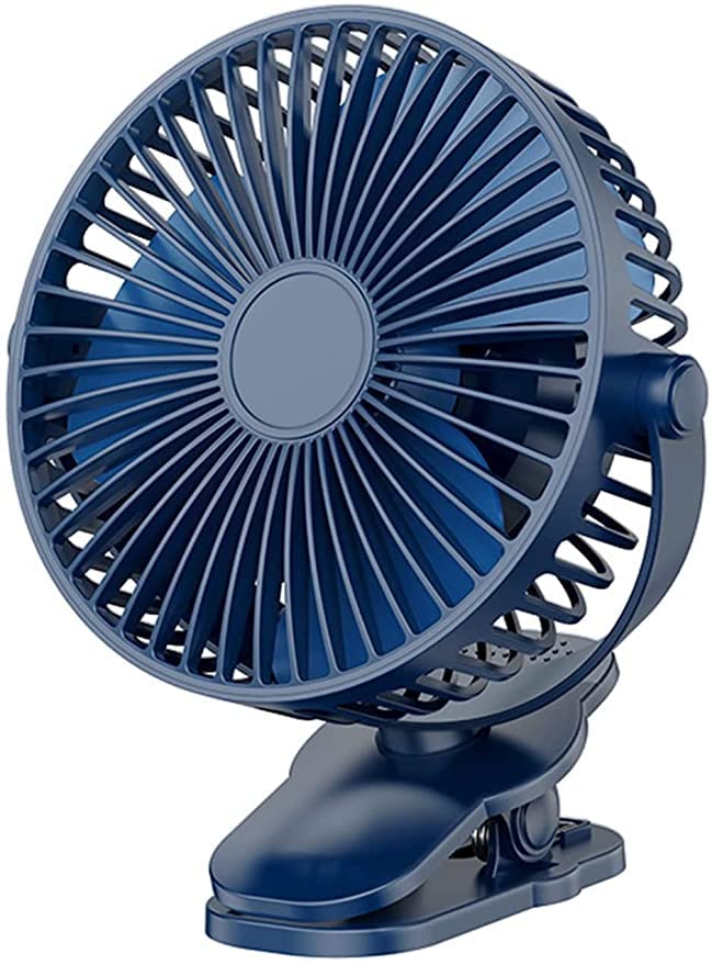 ClickEnterprise Small Clip Desk Fan, Portable 2 Speeds Wind Desktop ...