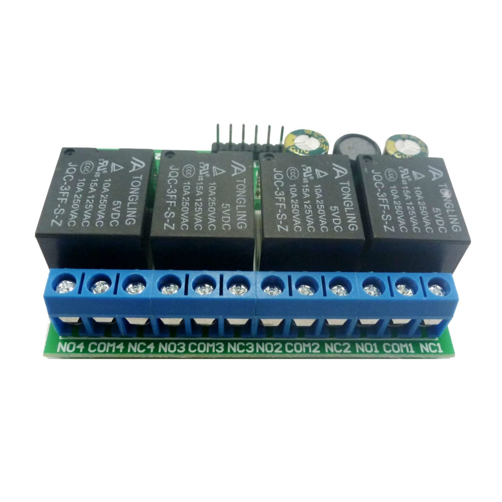Buy QINGLEYE YFlifangting 4ch DC 6V-24V Flip-Flop Latch Relay Module ...