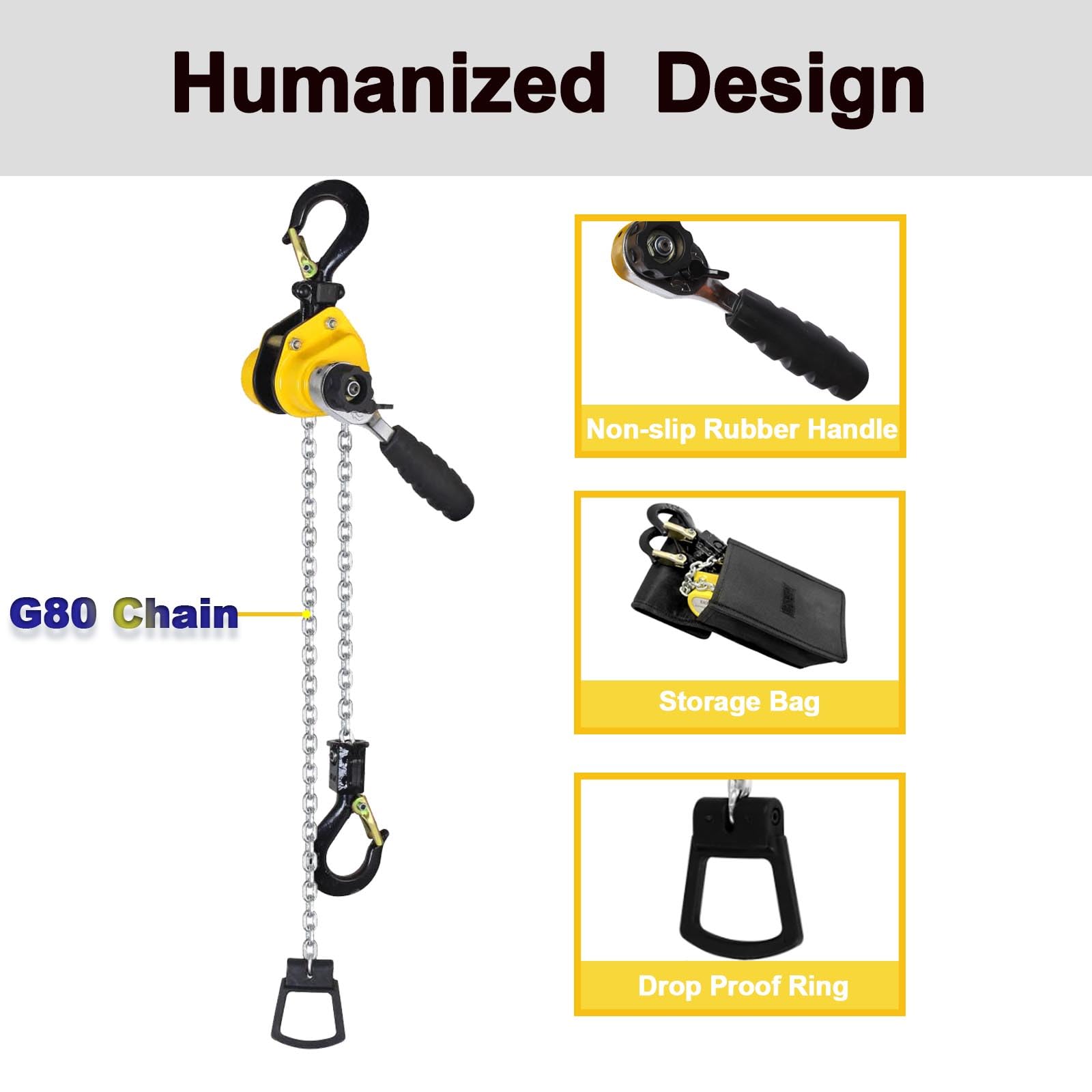 Snapklik.com : Mechanical Lever Hoist, Hook Mount Lift Lever Block ...