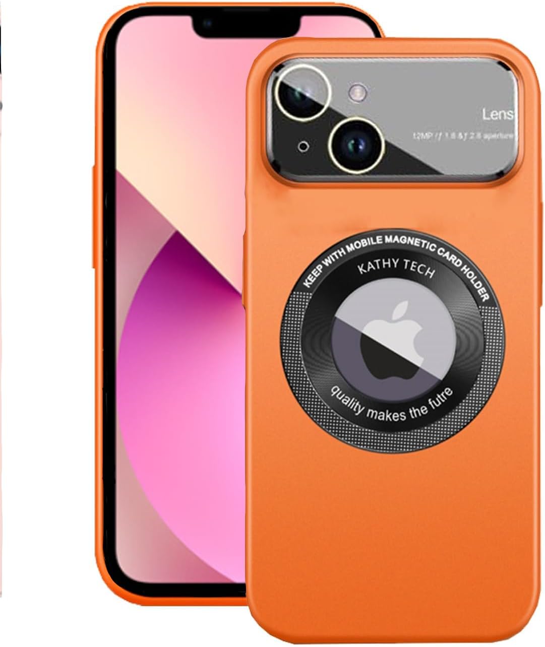 Amazon.com: SKYLMW for iPhone 13 Case 6.1" 2021, Large Viewport Design, Hard PC Built-in Luxury ...