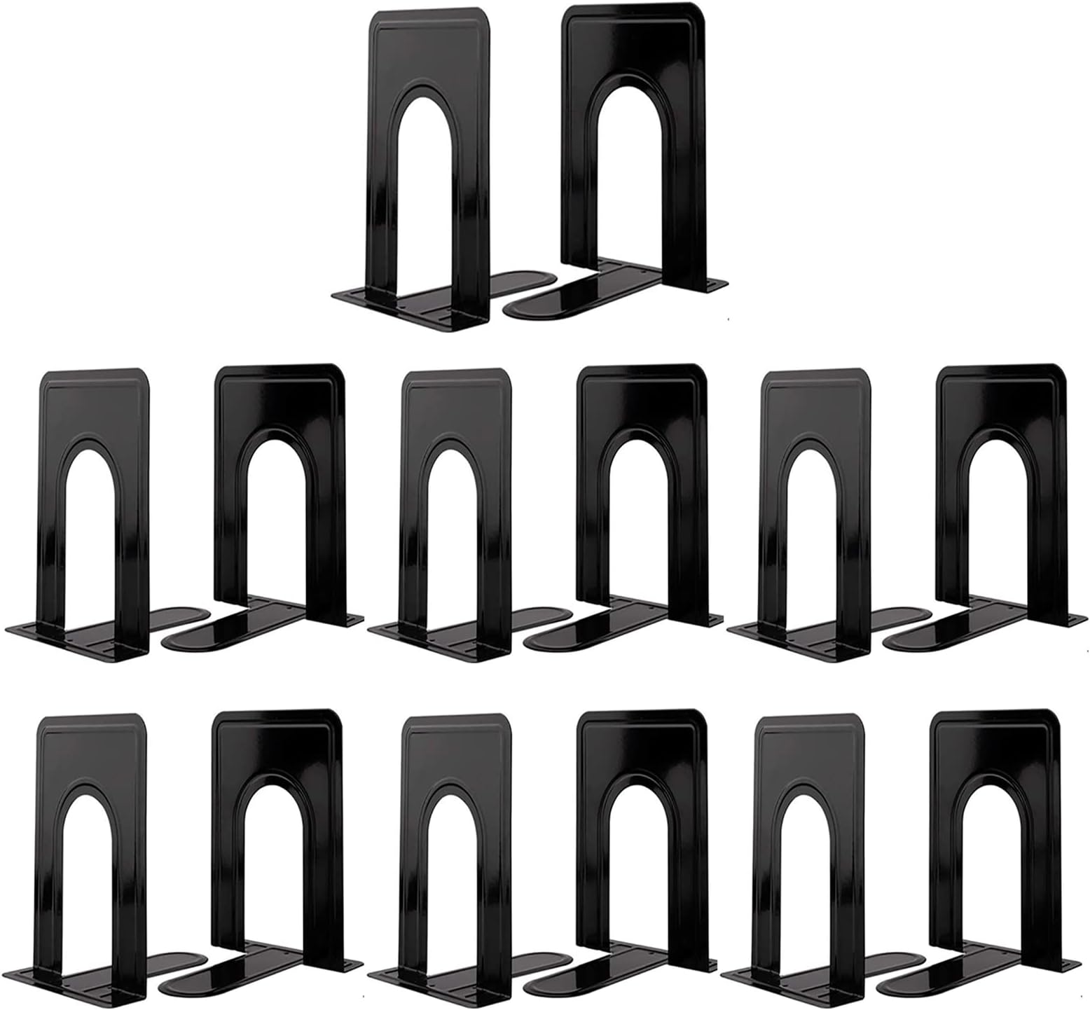 Amazon.com: CY craft 4 Pieces Metal Bookends,Non-Skid Heavy Duty Book ...