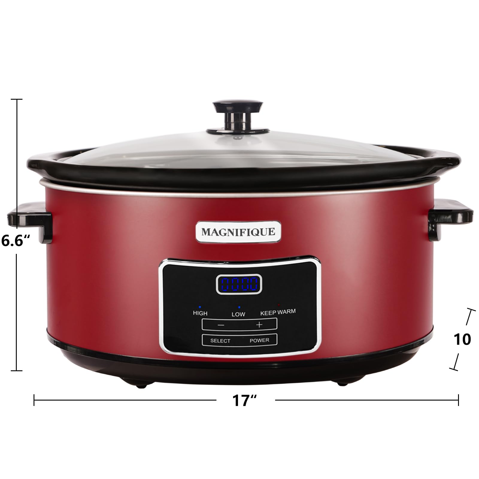 [NEW] MAGNIFIQUE Oval Digital Slow Cooker with Keep Warm Setting ...