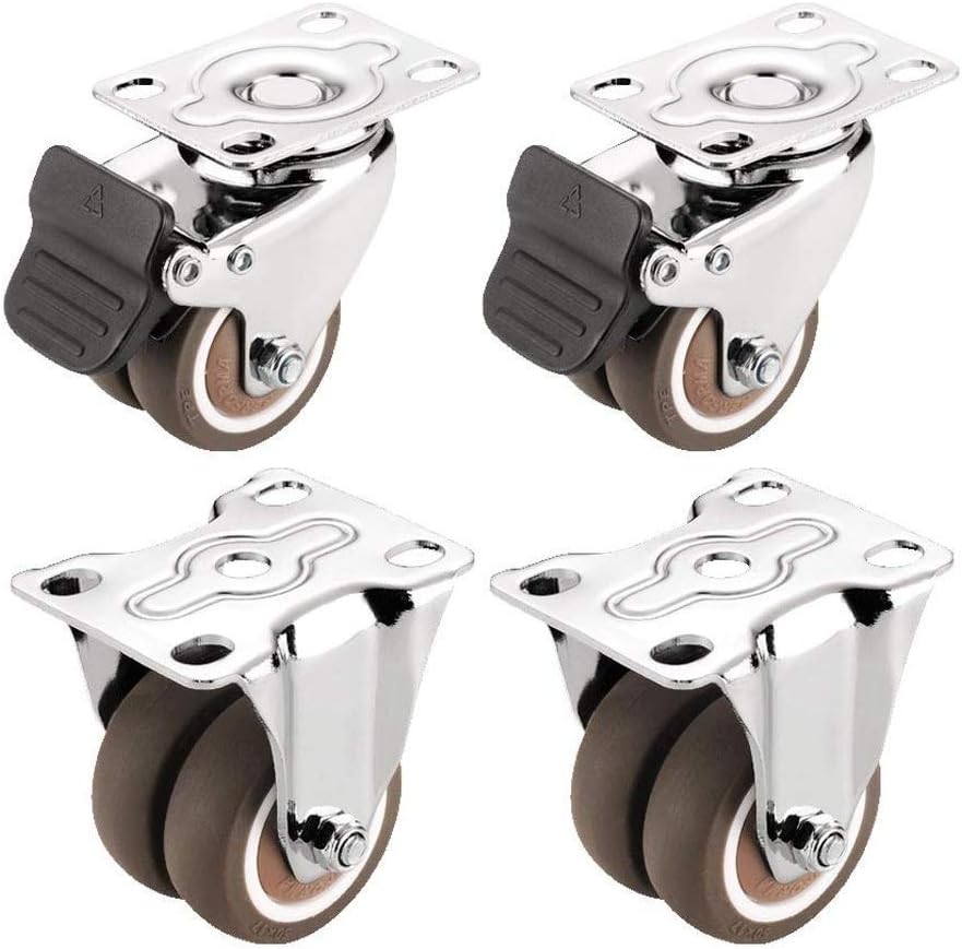 Amazon.com: Heavy Duty Castor,Furniture Swivel Wheels,Castor Wheels ...