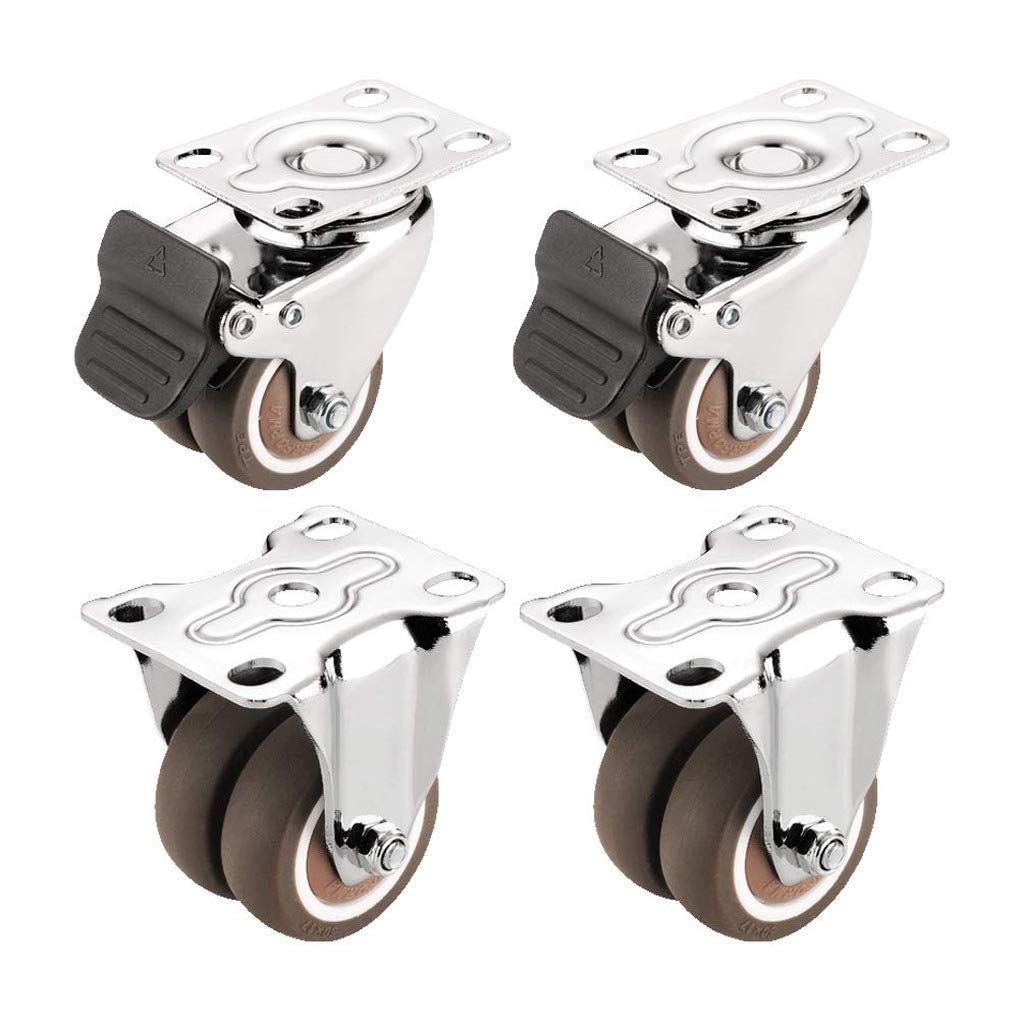 Castor Wheels Pots Heavy Duty Furniture Swivel Wheel Rubber Twinch ...