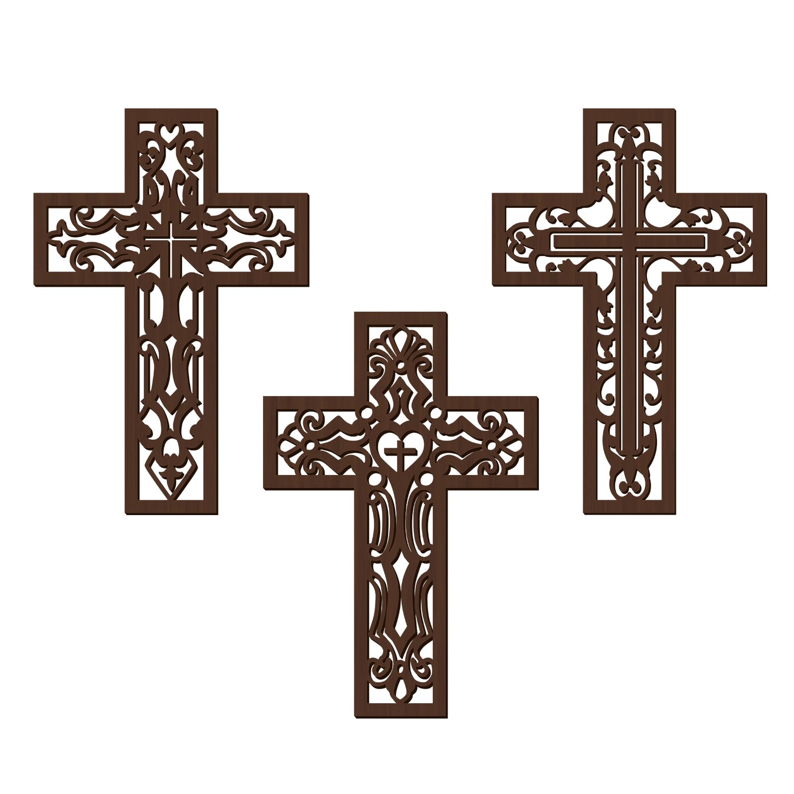 Homemade Decorative Crosses Patterns Amazon.com: 3Pcs Wooden Cross