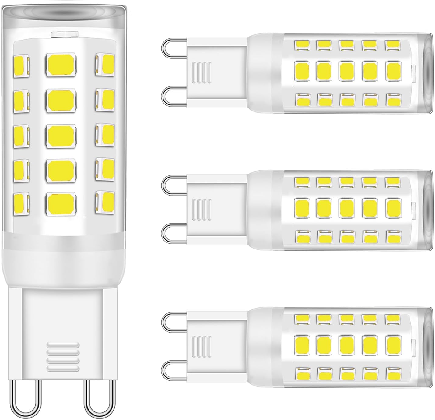 Ugvmn G9 LED Bulb, No Flicker 5000K Daylight T4 G9 Bi Pin Base LED ...