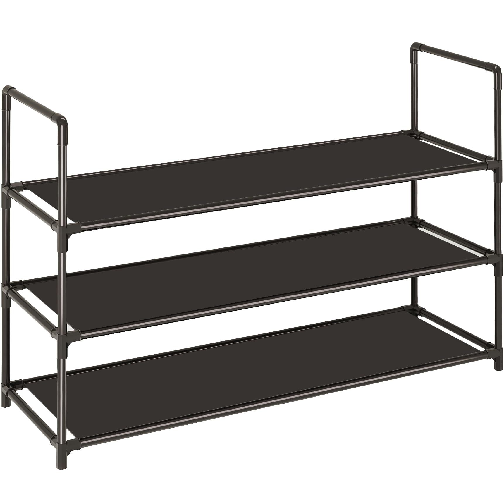 Amazon.com: Vockot 3-Tier Stackable Shoe Rack, Sturdy & Durable Long ...