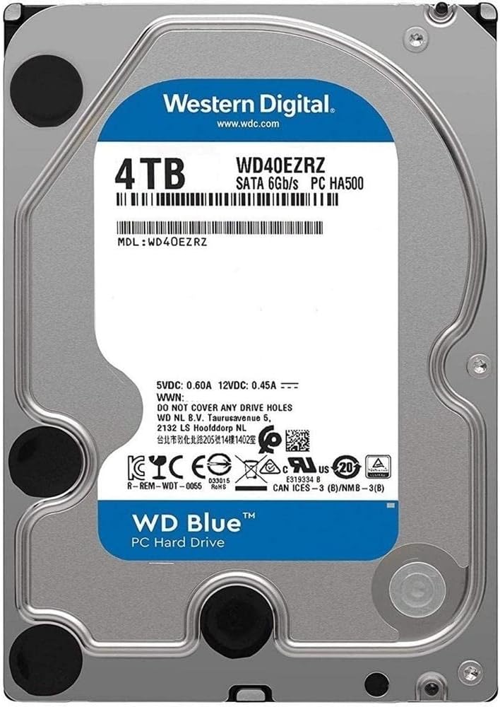 Western Digital 4TB WD Blue PC Hard Drive HDD - 5400 RPM, SATA 6 Gb/s ...