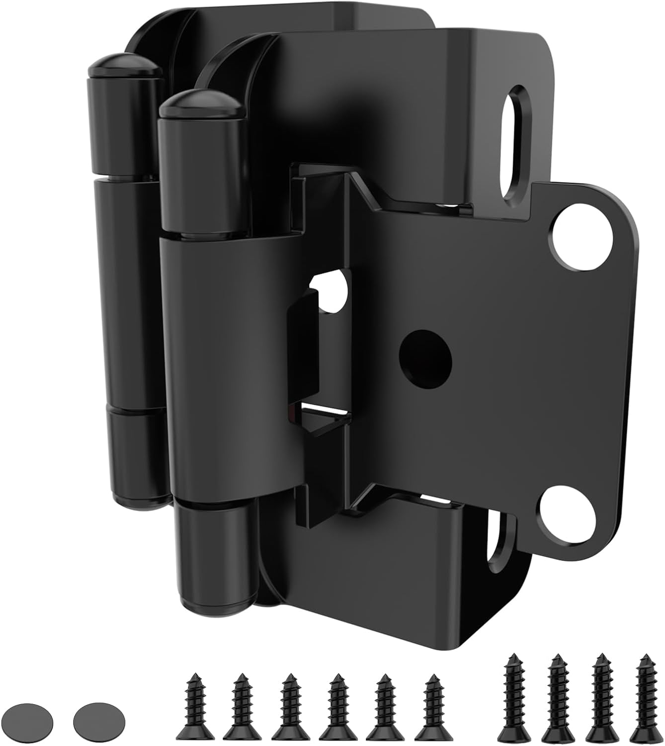 Chibery 50 Pack 1/2" Overlay Semi-Partial Wrap Around Hinges, Self ...