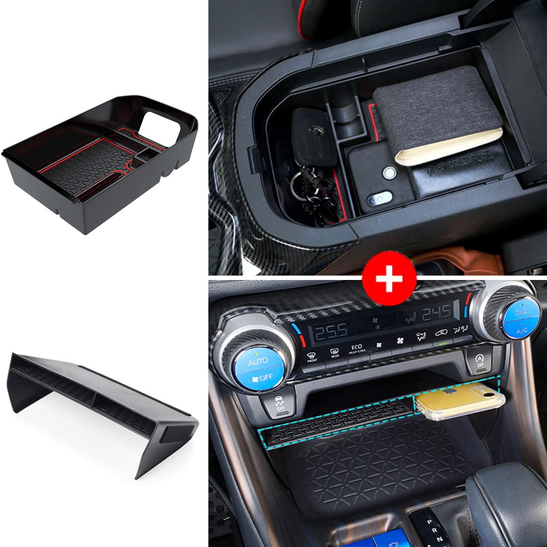 SGLRT Compatible with Toyota RAV4 Center Console Organizer Tray and ...