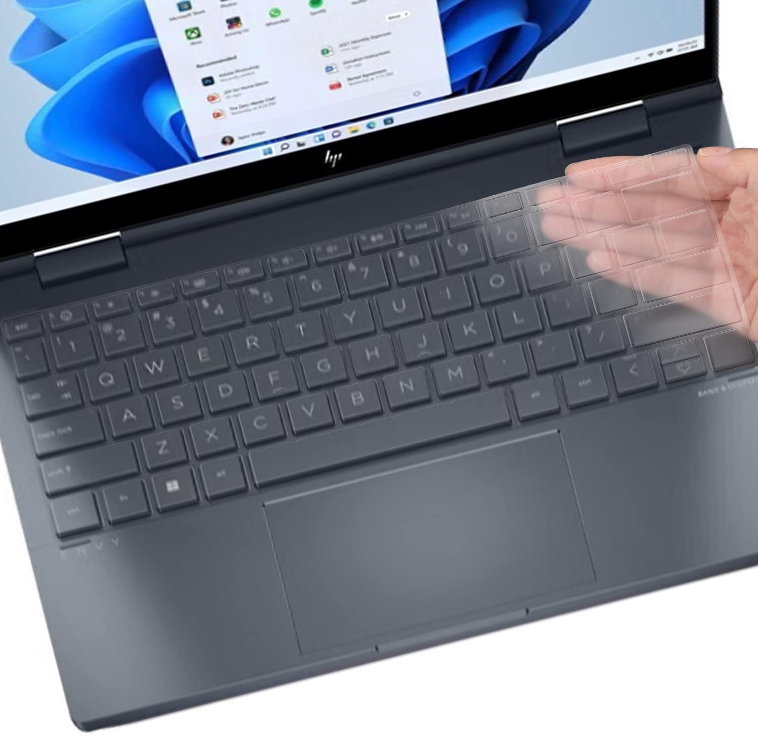 Saco Laptop Silicone Keyboard Cover Compatible with 2023 HP Envy x360 ...