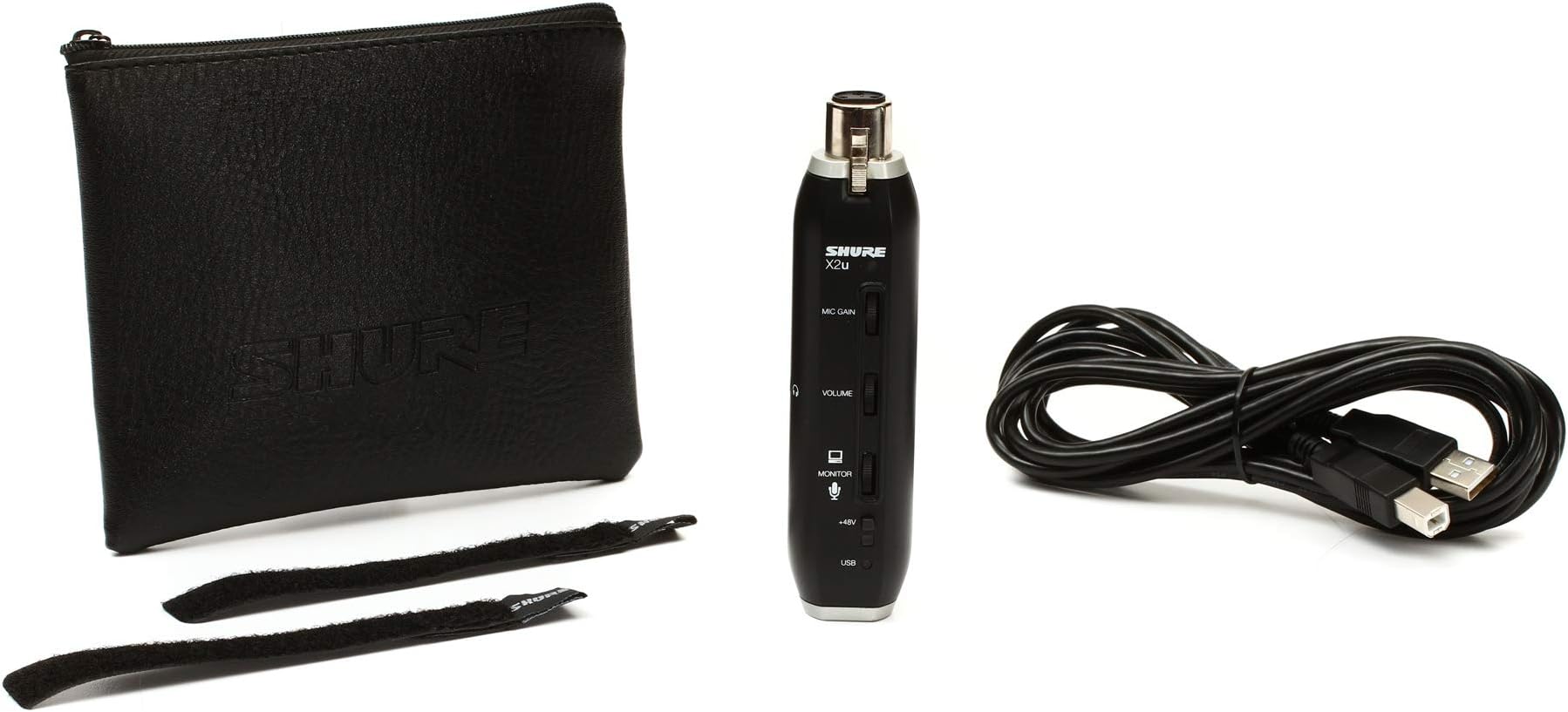 Amazon.com: Shure X2u XLR-to-USB Signal Adapter with Headphone Jack ...