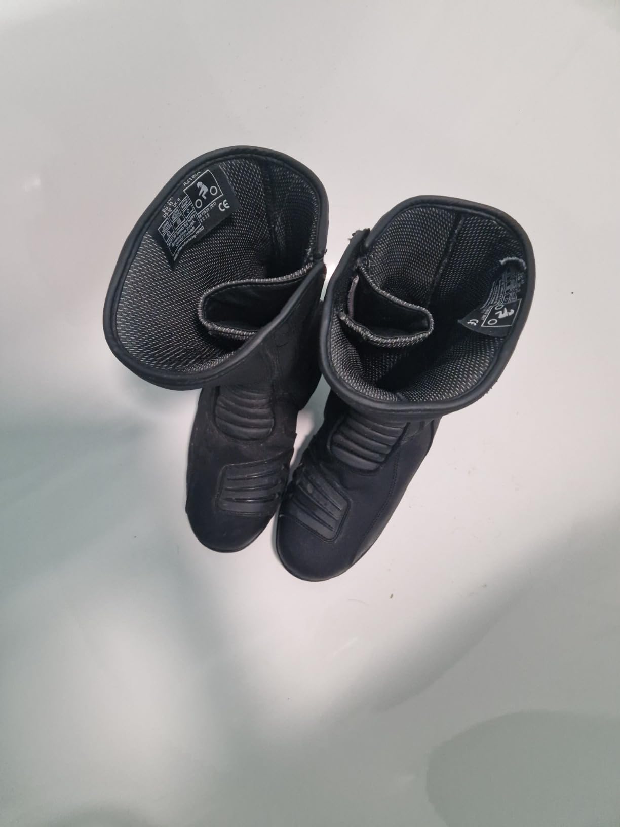 PROFIRST Full Leather High Ankle Mens Motorbike Armoured Boots Anti ...