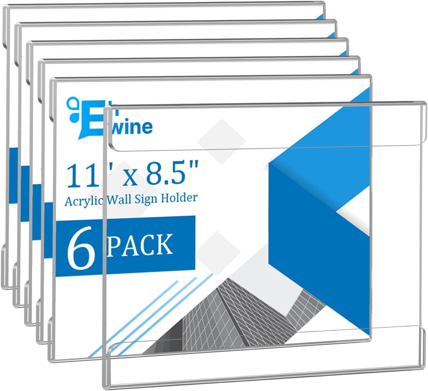 Amazon.com : EHWINE 6 Pack 8.5 x 11 Wall Mount Acrylic Sign Holder ...