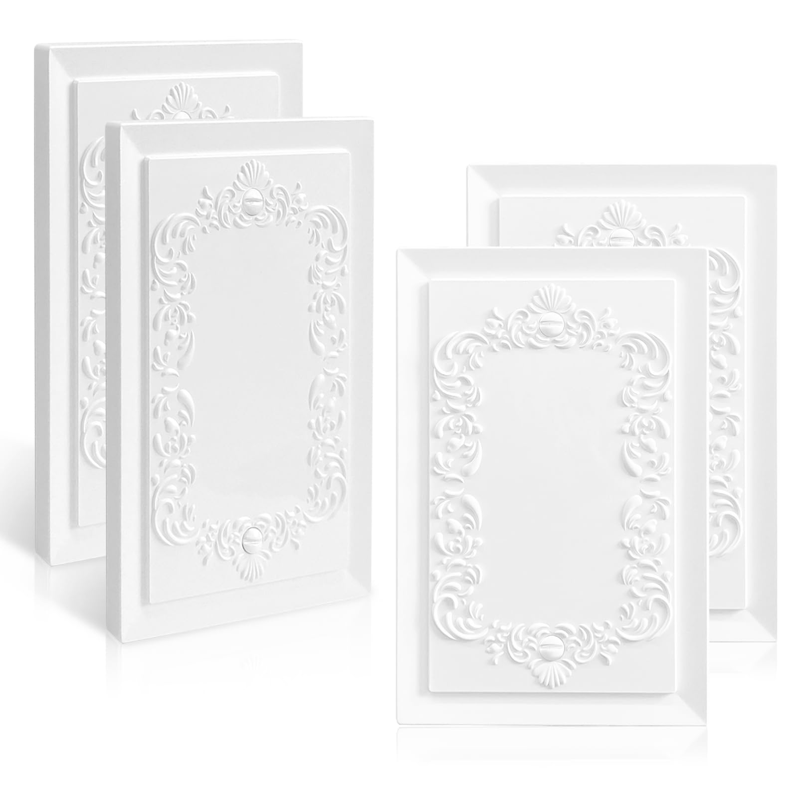 FANYINTY Classic Petal Relief Design Style Decorative Blank Wall Plate ...