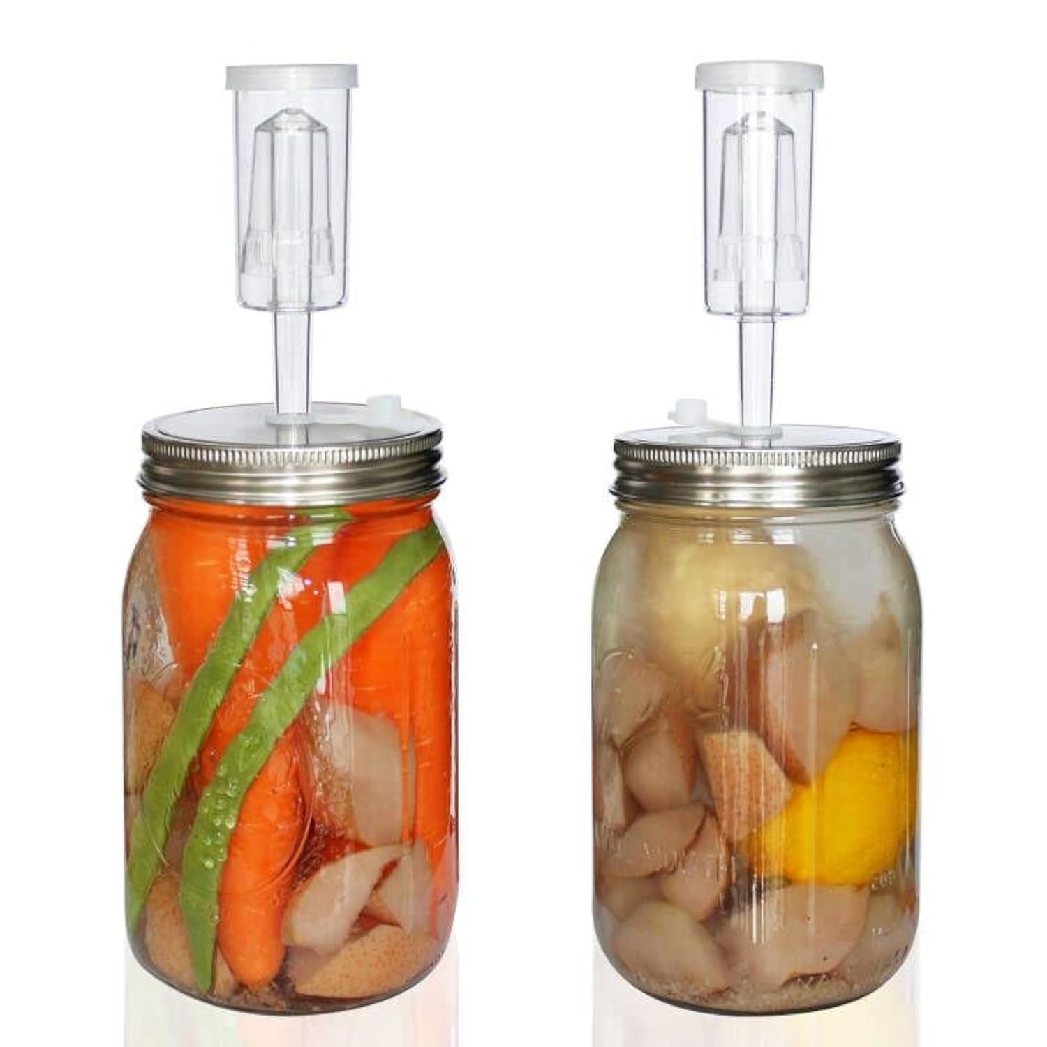 laffeya Fermentation Lids, Fermentation Kit- Mason Jar Lids 2, Airlocks ...