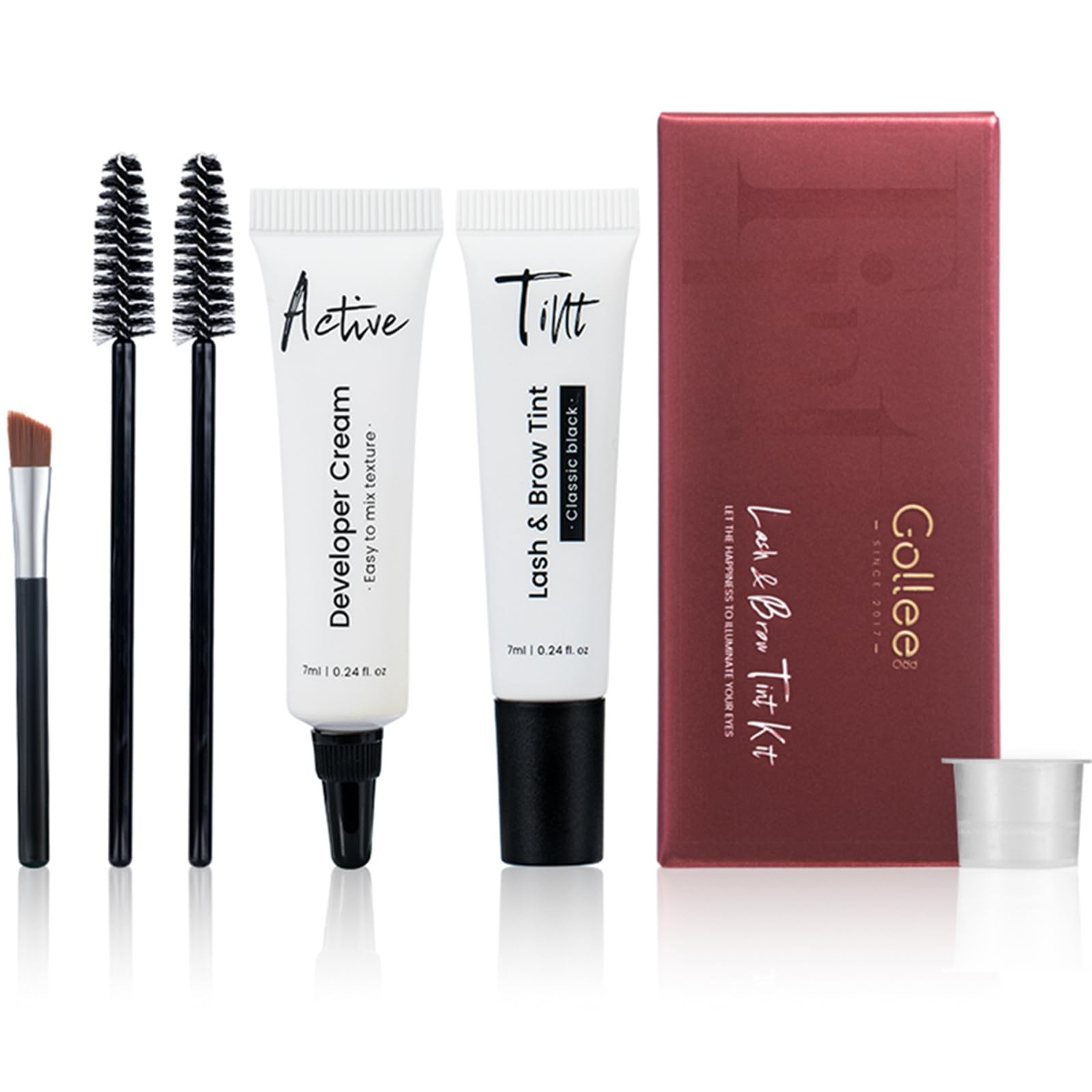 Lash Color Kit, Professional Eyelash and Brow Color Kit with Complete ...