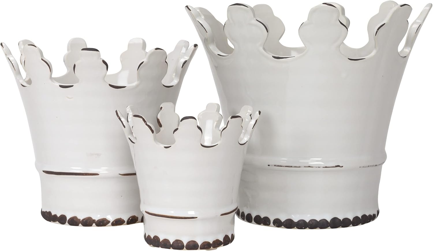 Amazon.com: Kavana Decor TIC 3-Piece Set Crown Planter : Home & Kitchen