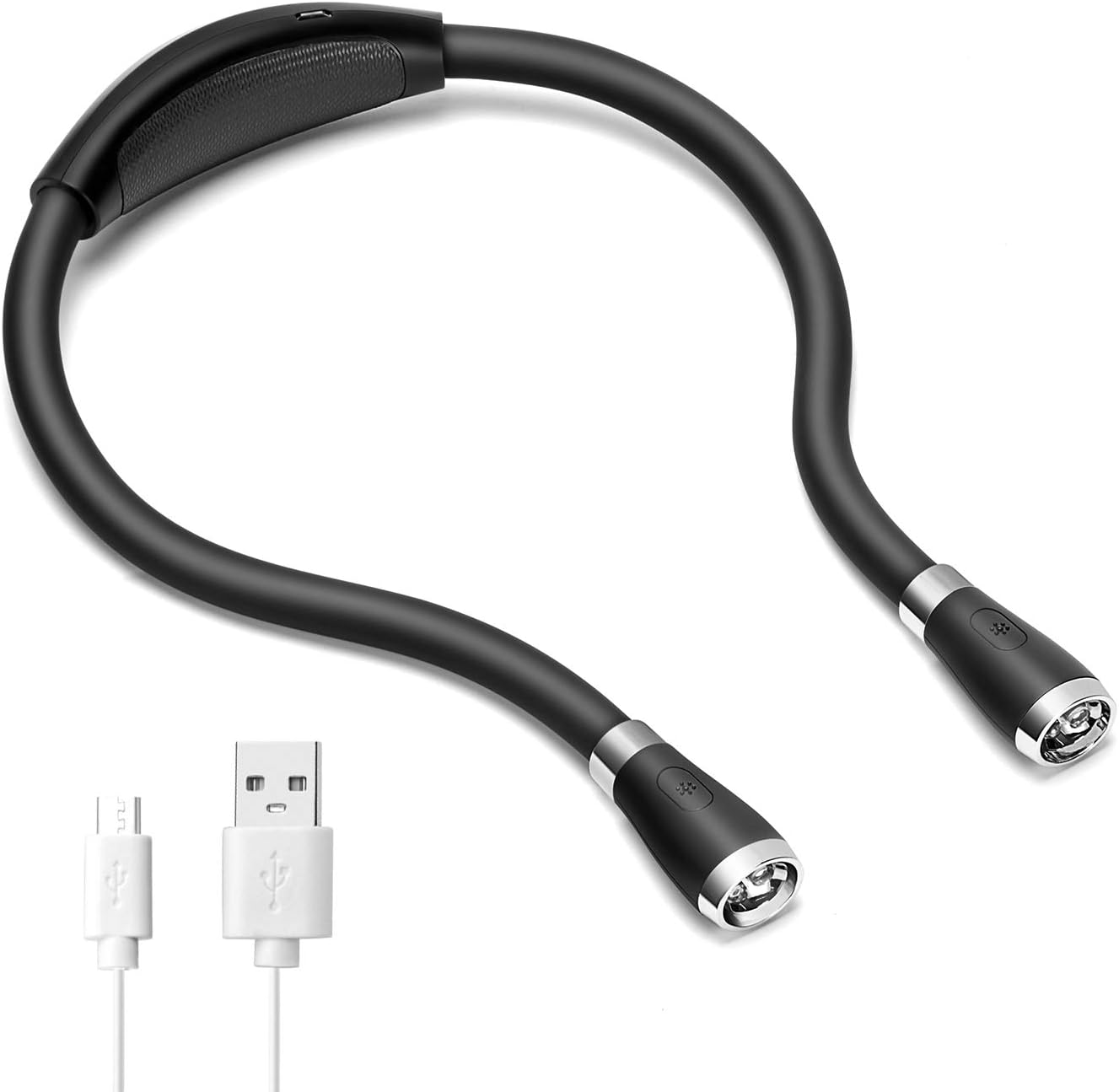 Amazon.com: TSINGREE LED Neck Book Light USB Rechargeable, Hands Free ...