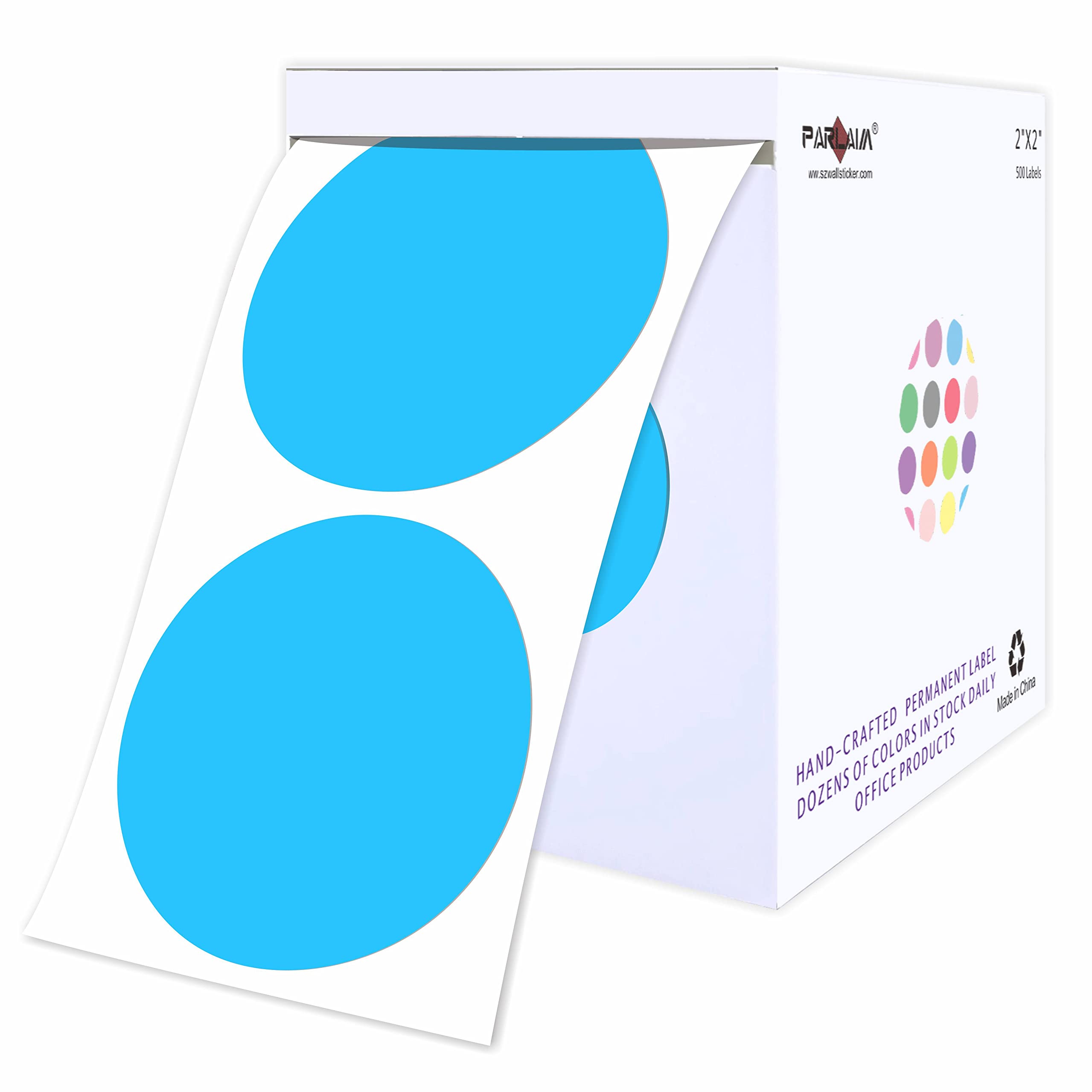 Snapklik.com : 2 Inch Dot Stickers, 500pcs Round Color Coding Circle ...