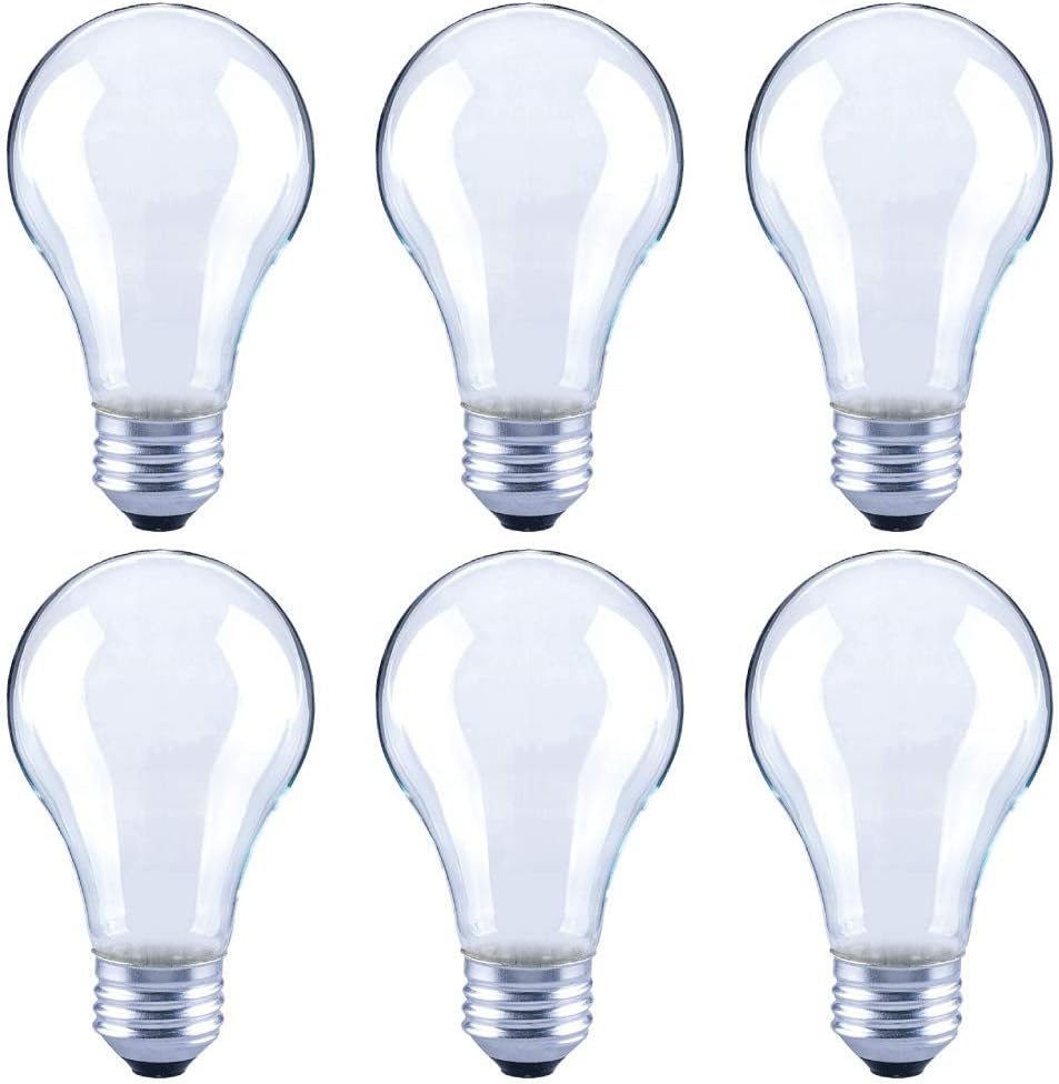 Asencia AN-03667 40 Watt Equivalent A19 Frosted All Glass Vintage ...