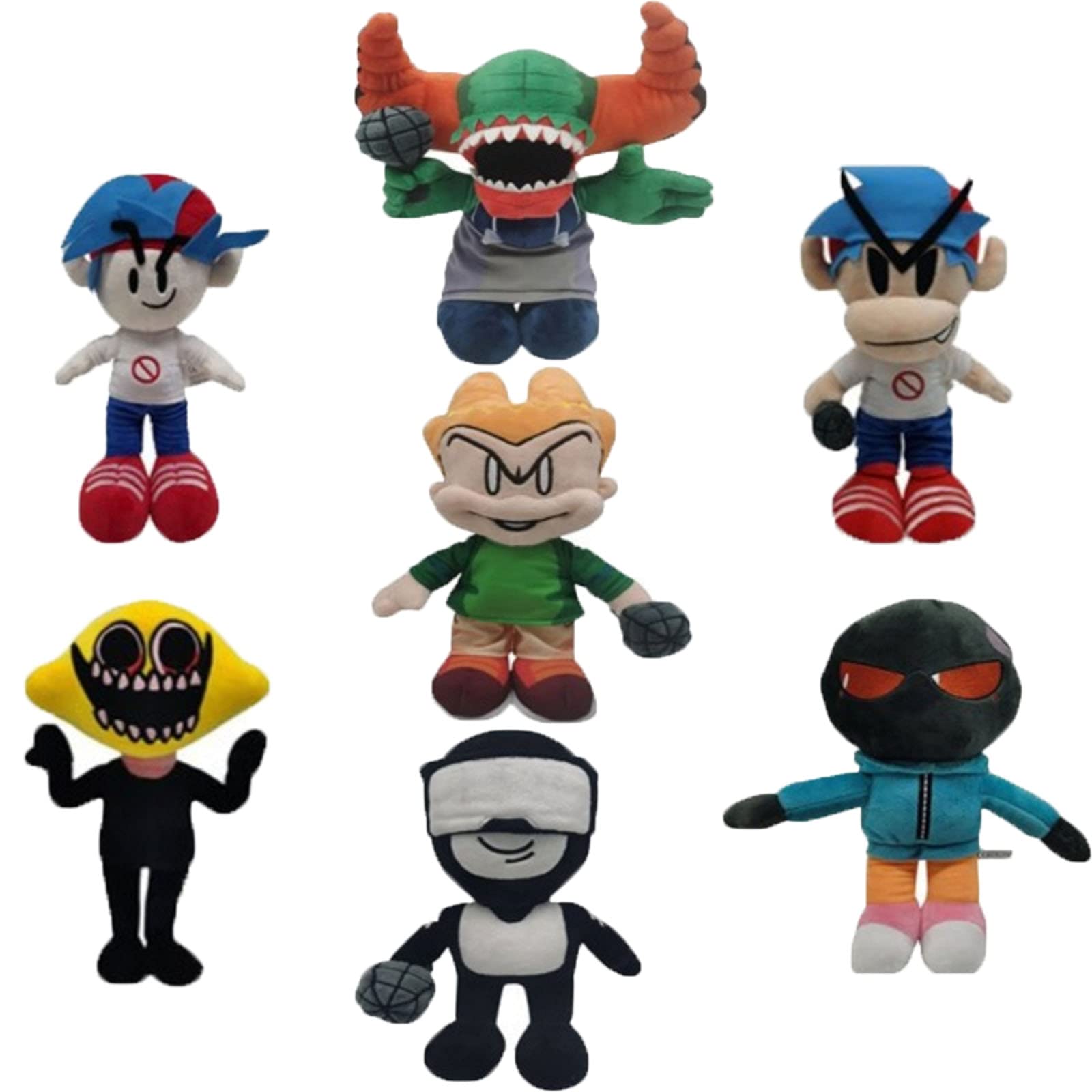 Buy 10.23" Friday Night Funkin Plush Set, FNF Game Lemon Demon Whitty ...