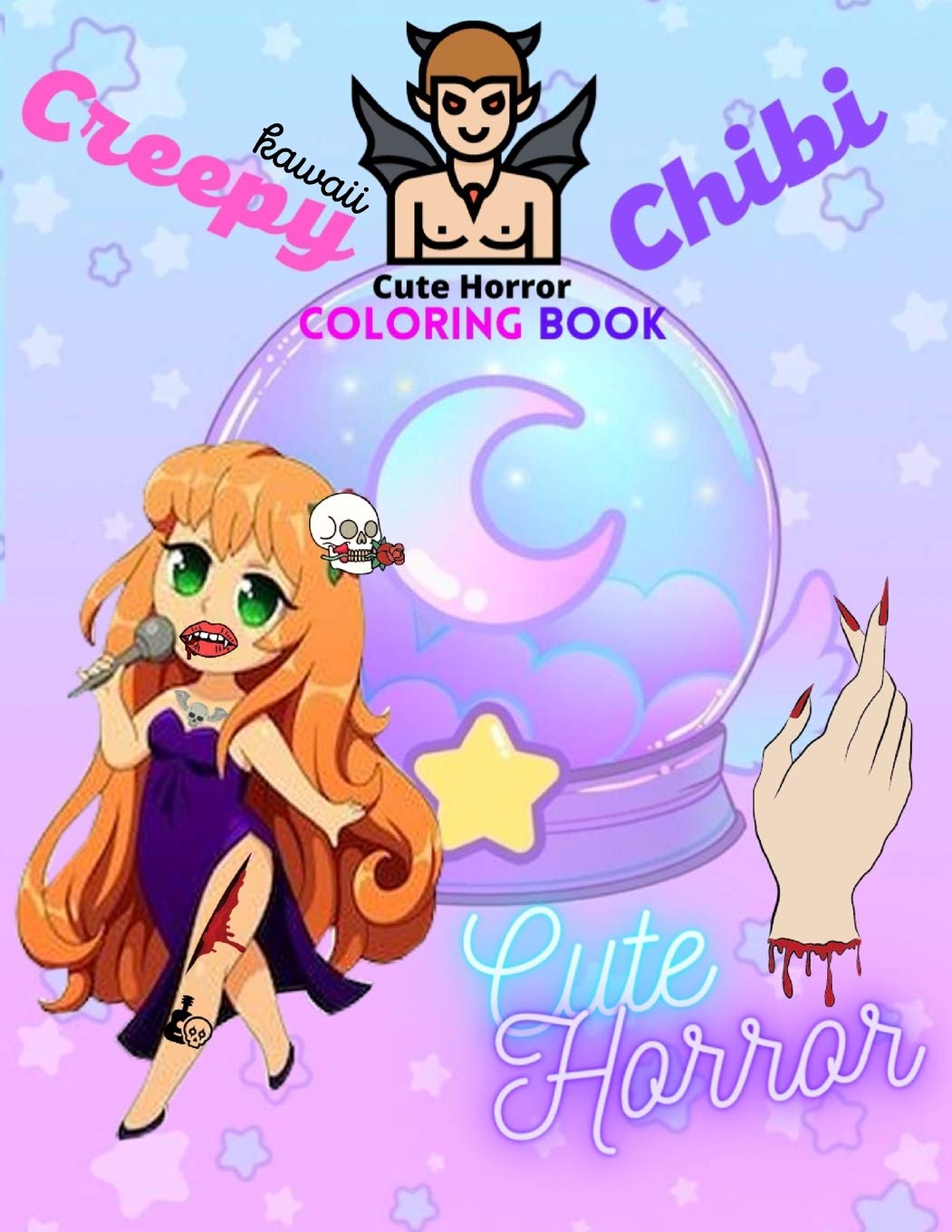 Creepy Chibi Cute Kawaii Horror Coloring Book Kawaii And Spooky ...