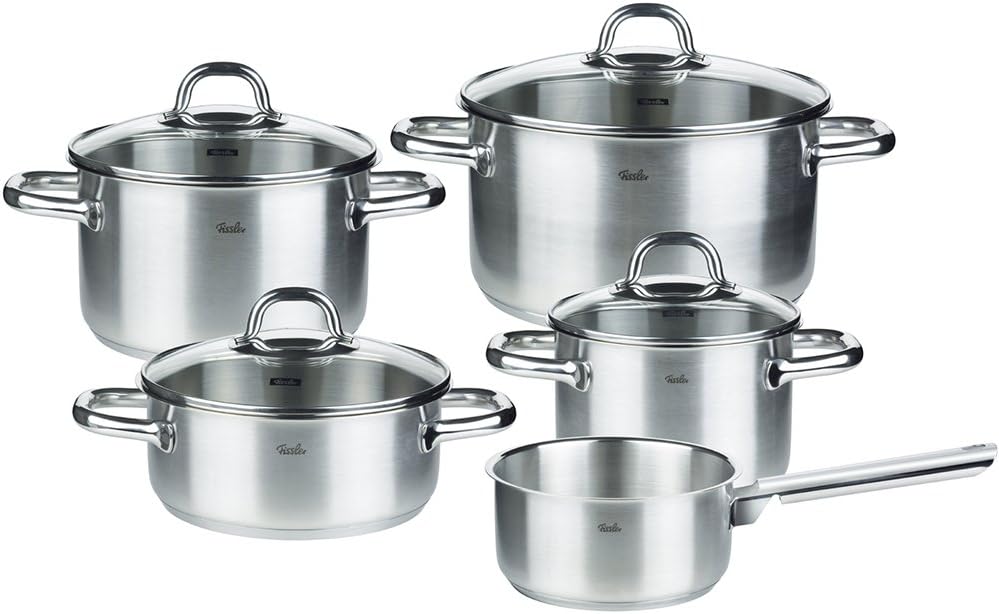 Fissler San Francisco/Edelstahl-Topfset, 5-teilig, Kochtopf-Set, Töpfe ...