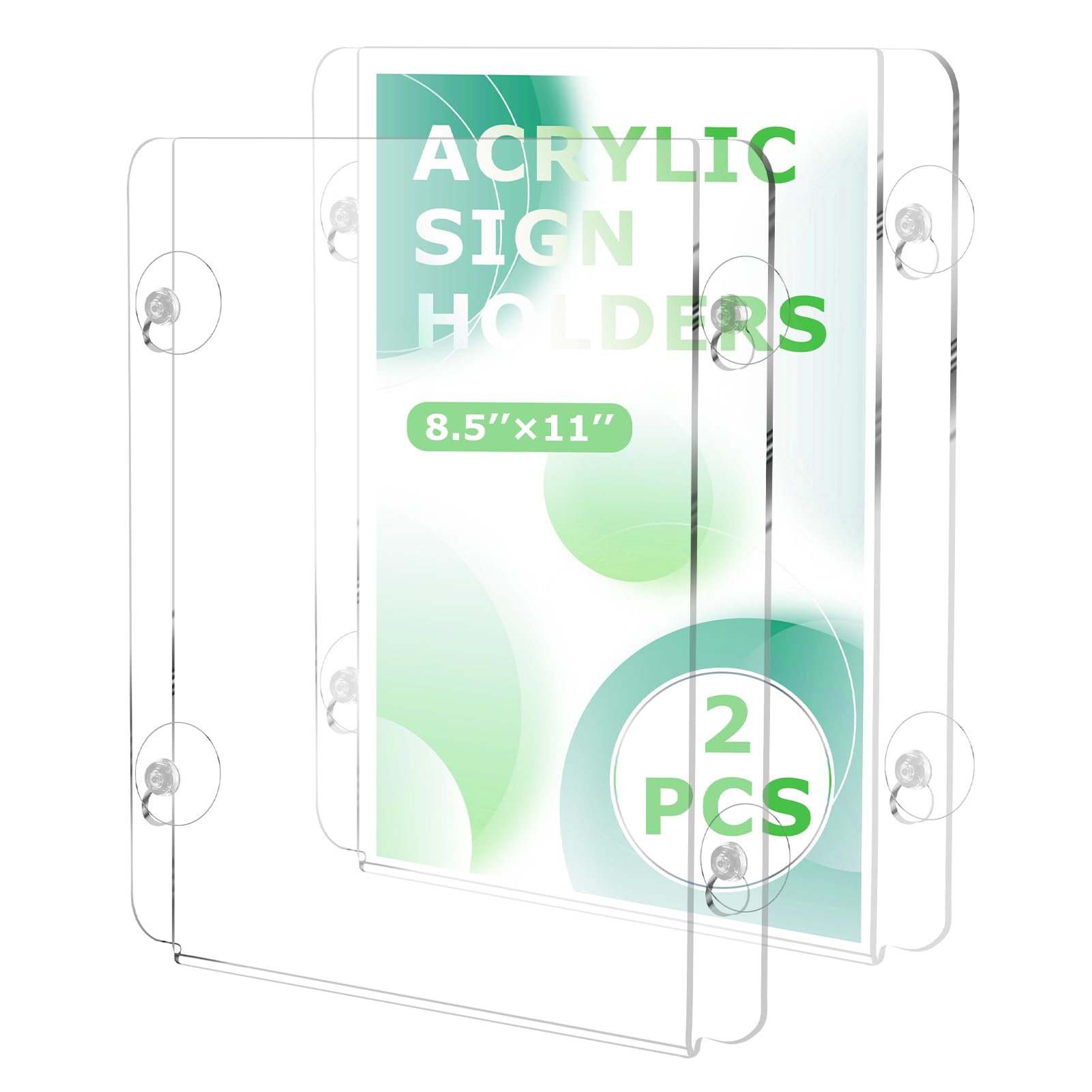 Amazon.com : Quixleen 2 Packs Window Sign Holder Acrylic Sign Holder 8. ...
