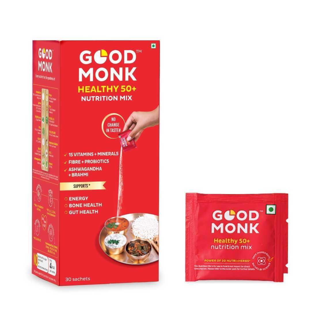 Buy Good Monk Healthy 50+ Nutrition Mix For Seniors (Add To Food ...
