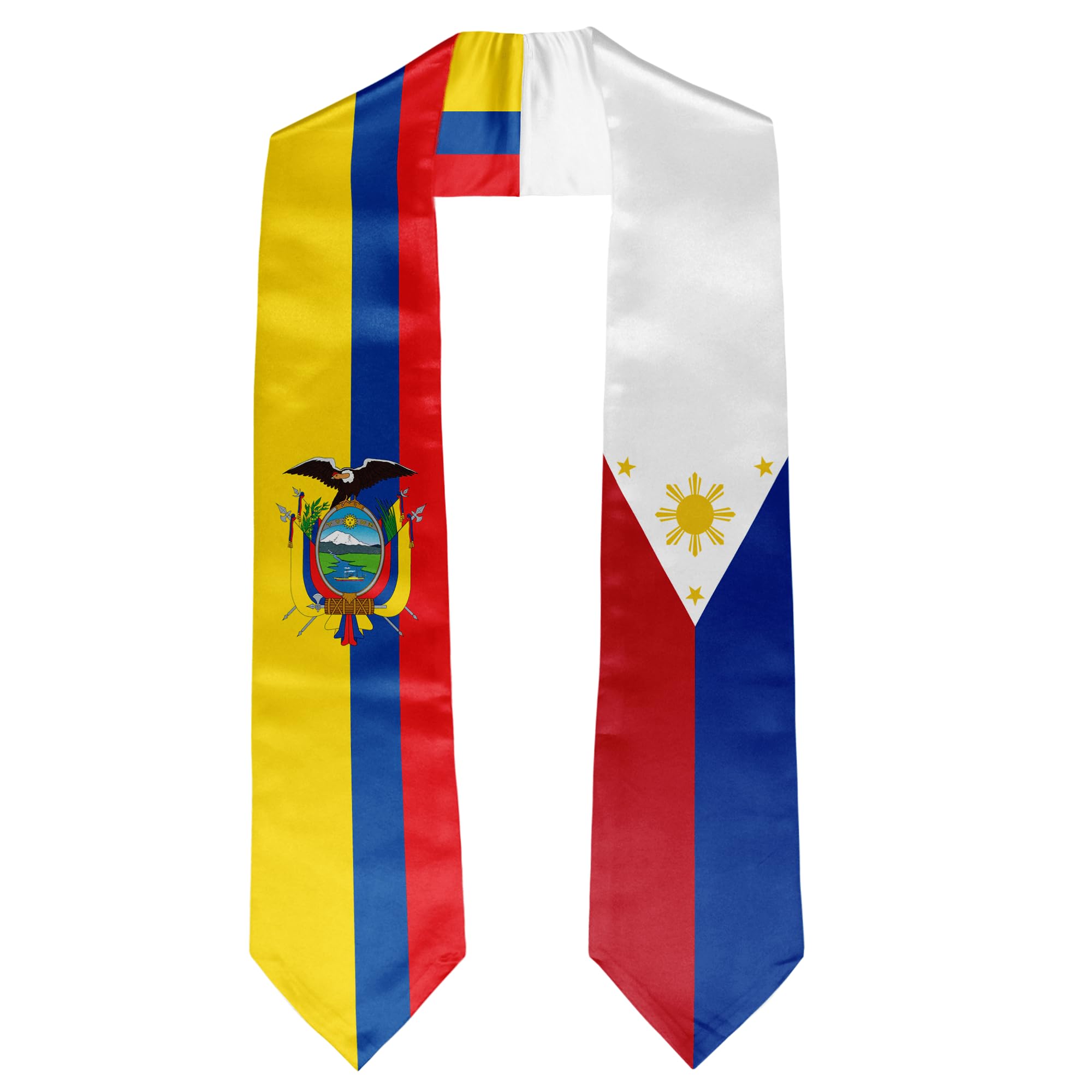 Snapklik.com : Graduation Stole Sash Ecuador Philippines Flag ...