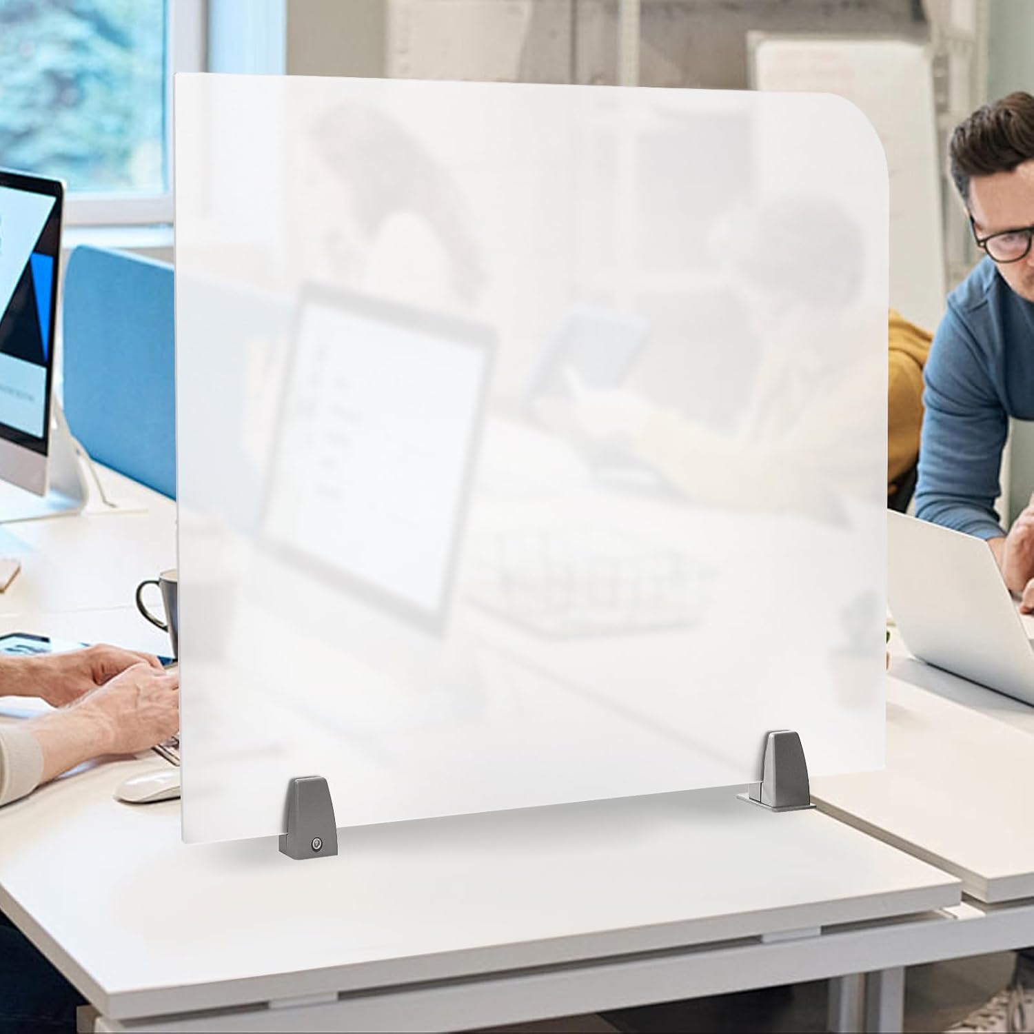 Amazon.com: Acrylic Free Standing Screen, 29”W x 22”H Desk Divider ...