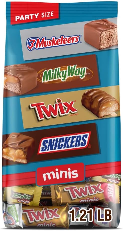 Amazon.com: SNICKERS, TWIX, MILKY WAY & 3 MUSKETEERS Minis Milk ...