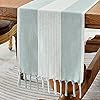 Amazon.com: Wracra Linen Table Runner, Farmhouse Macrame Table Runners ...