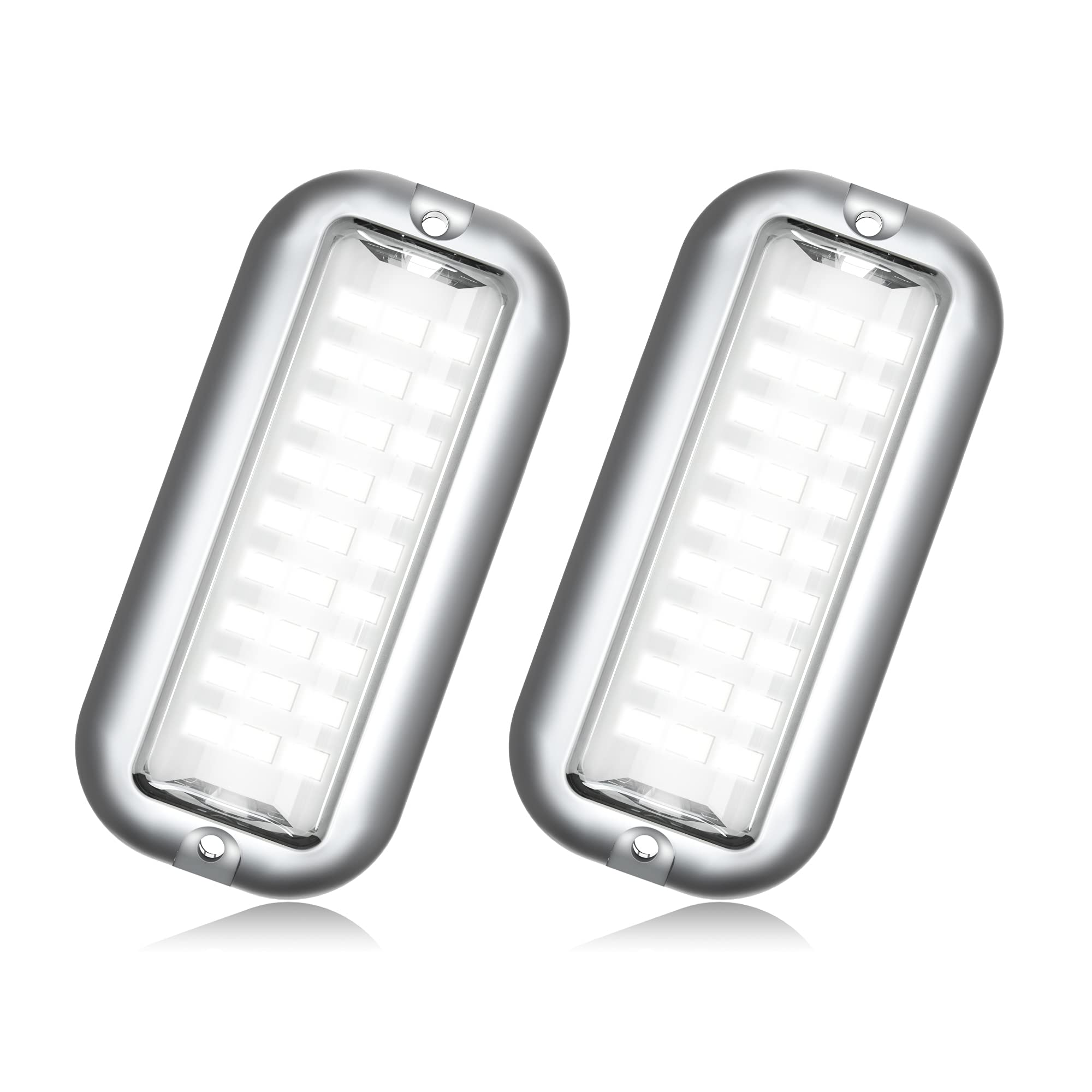 Amazon.com: BASIKER BS1 Marine LED Boat Light (2x1200LM 27LED), 10-36V ...