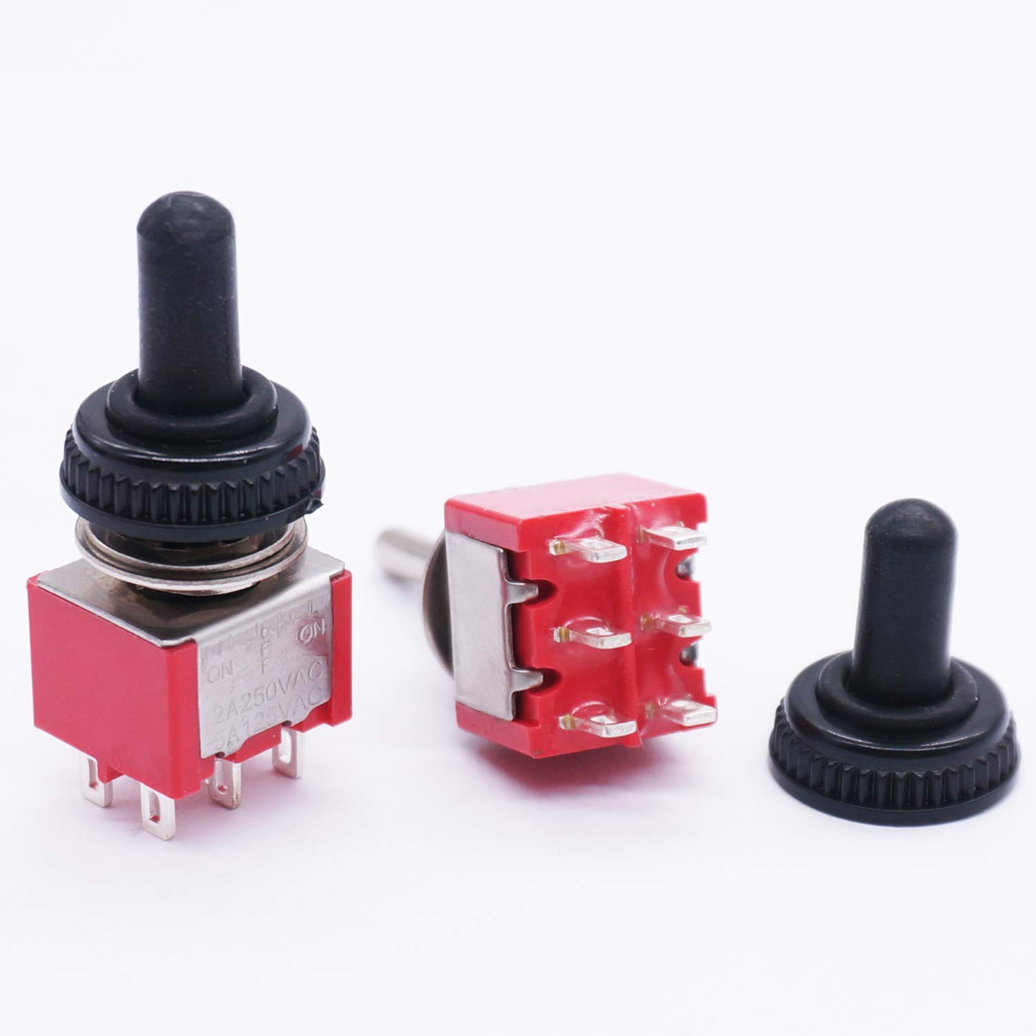 Snapklik.com : Twidec/10Pcs Mini Toggle Switch DPDT 3 Position 6 Pins ...