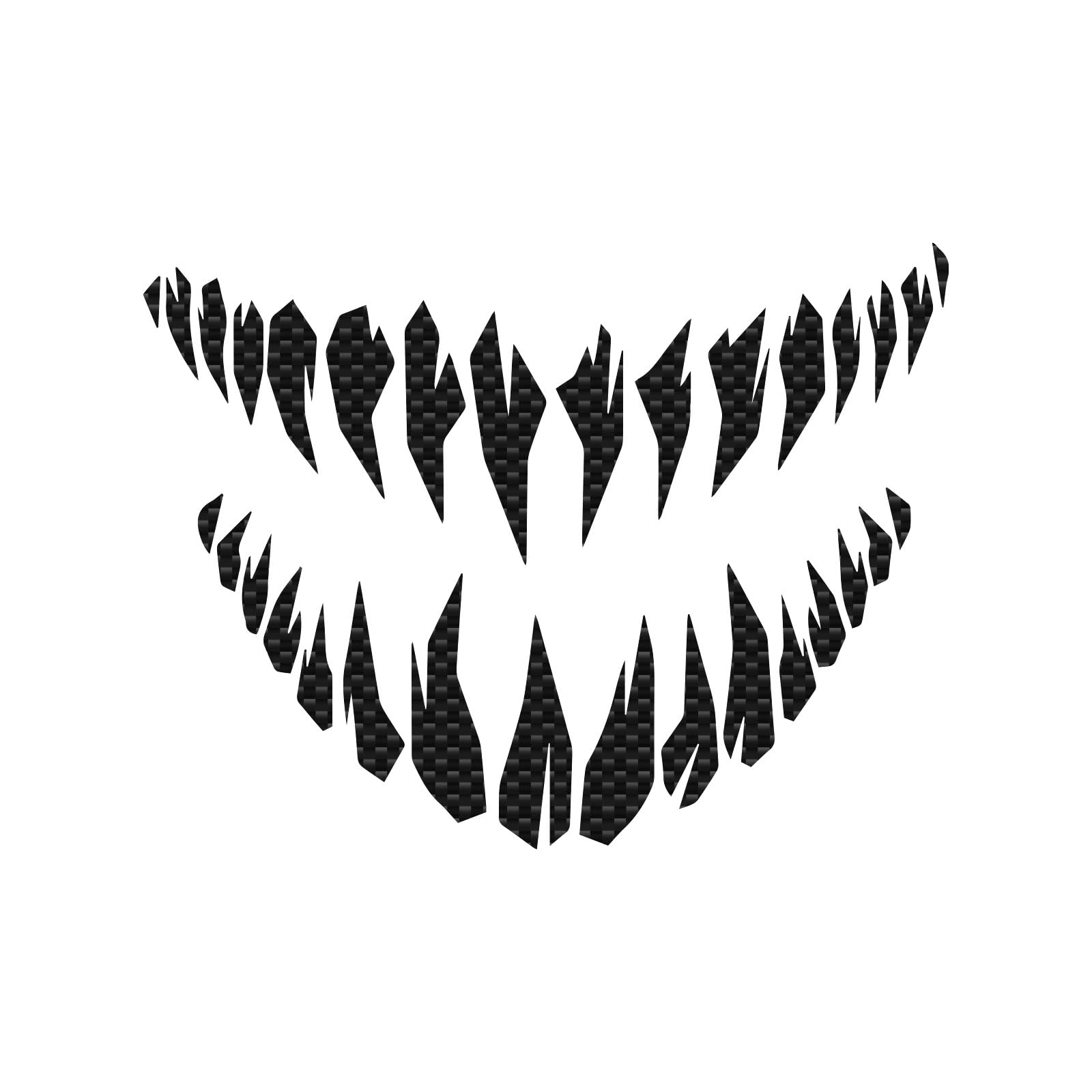 Amazon.com - Monster Teeth Decal Vinyl Sticker Auto Car Truck Wall ...