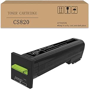 Amazon.com: POYRAZ Toner Cartridge Replacement for Lexmark CS820 CX820 ...