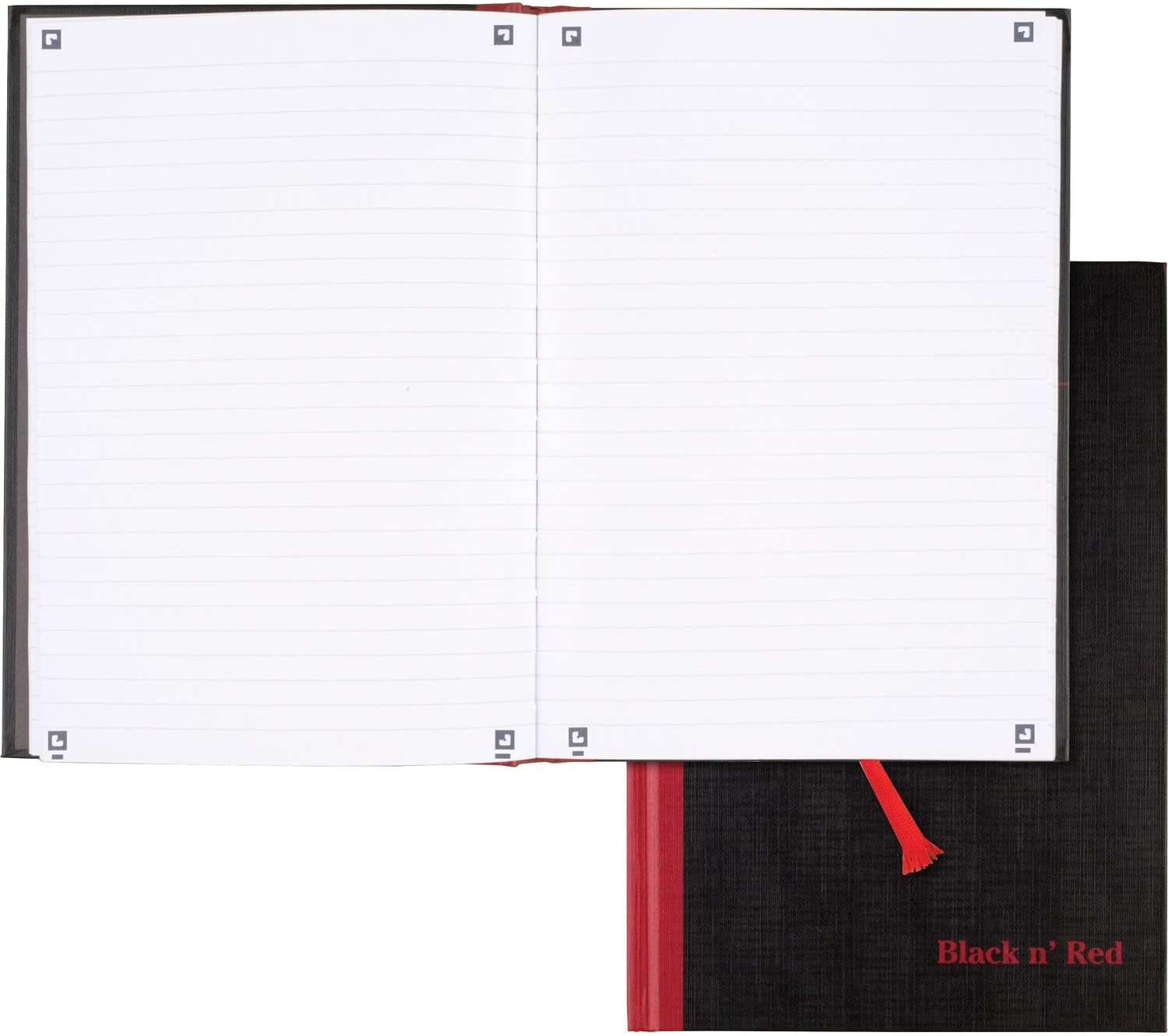 Amazon.com : Oxford Black n' Red, A5 Notebook Hardcover, Casebound ...