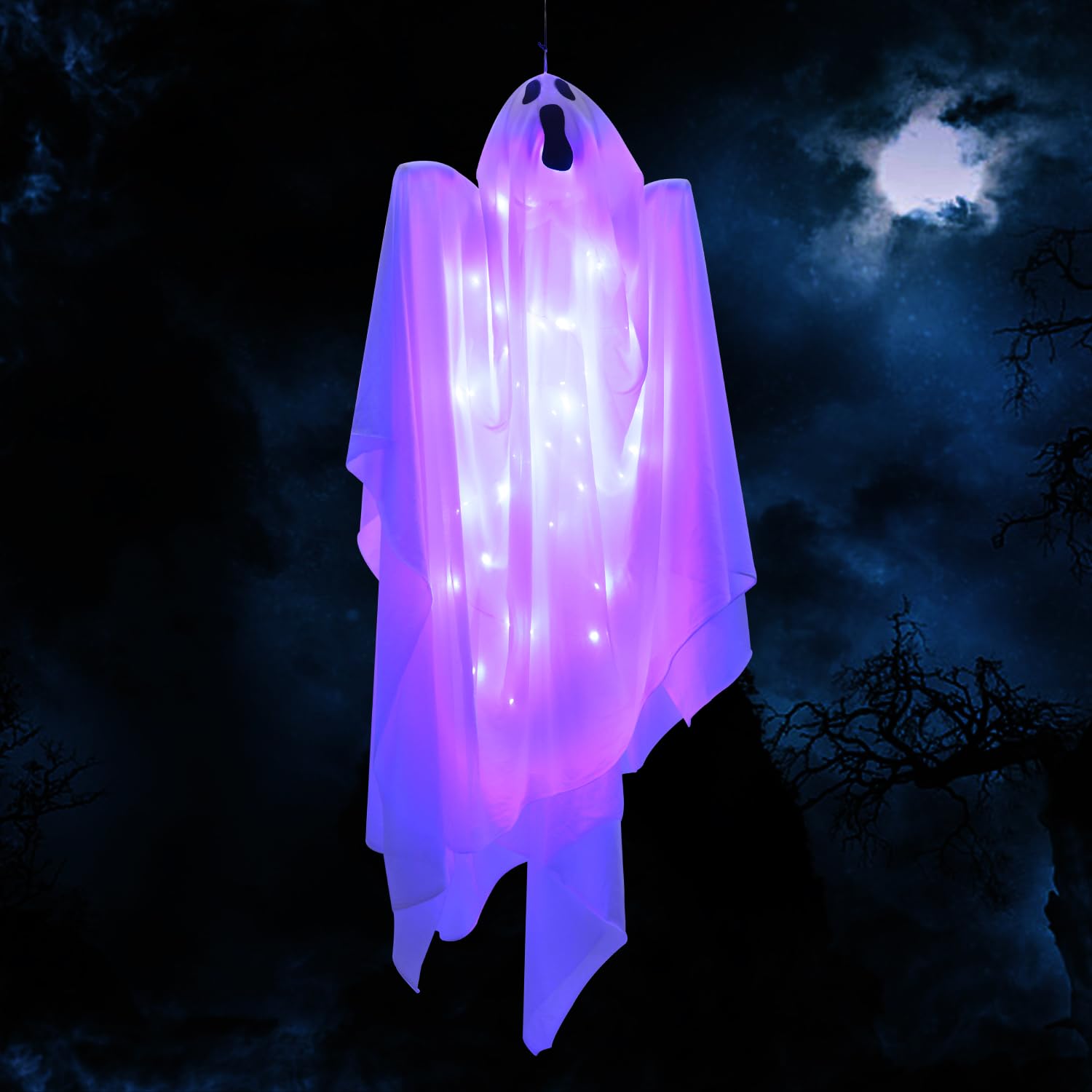 Amazon.com: STEFORD Halloween Hanging Ghost, 47 Inch Halloween Party ...