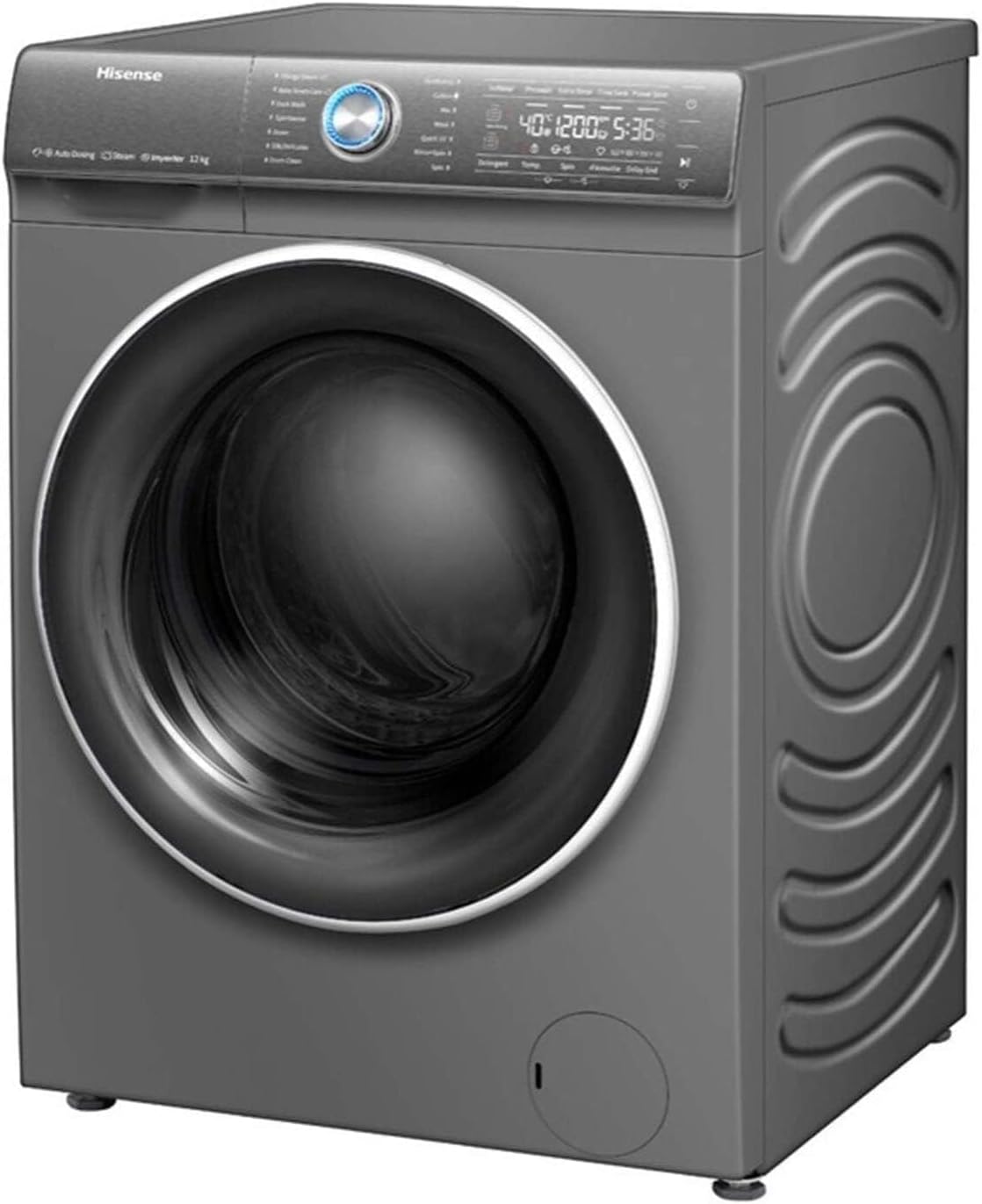 Hisense 12 Kg Front Load Washing Machine 1400 RPM Quick Wash Drum Clean ...