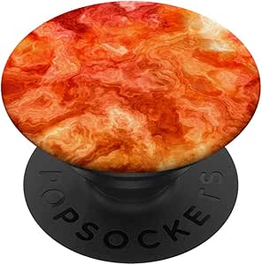 Amazon.com: Cell Phone Button Holder Pop Out Knobs Cool Red Flame Orange PopSockets PopGrip ...