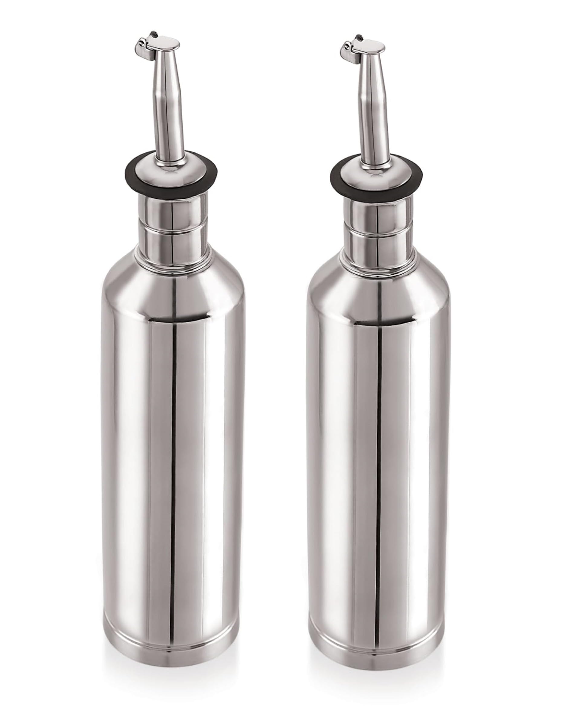 Dynore Stainless Steel Slim Fit Oil Dispenser 300 ml With Pourer With ...