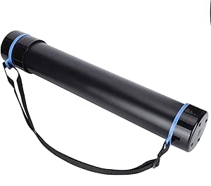 Tube de Rangement pour Dessin, Tube Extensible Noir pour Affiches ...