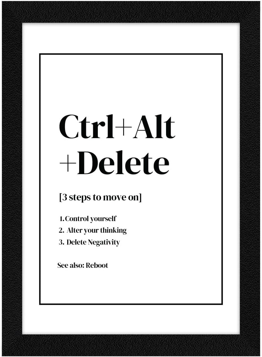 ArtX Paper Ctrl Alt Delete Quirky Office Quotes, Motivational Quotes ...