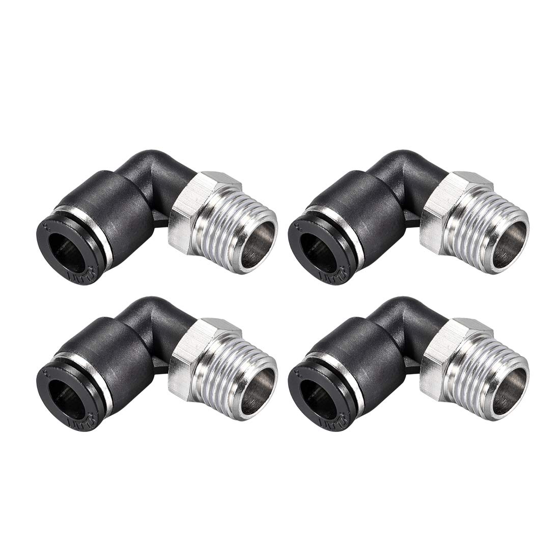 Snapklik.com : Uxcell Push To Connect Tube Fitting Male Elbow 8mm Tube ...