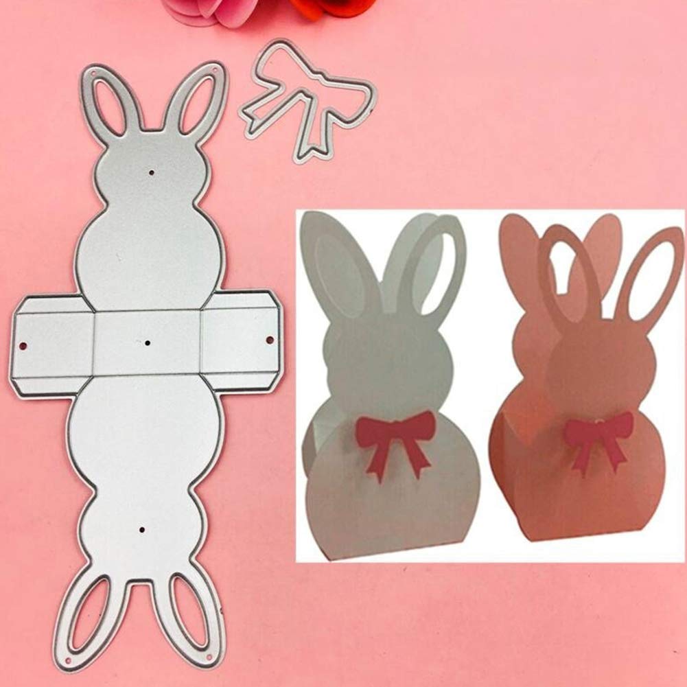 SpirWoRchlan Cutting Dies, 3D Effect Rabbit Bunny Box Metal Cutting ...
