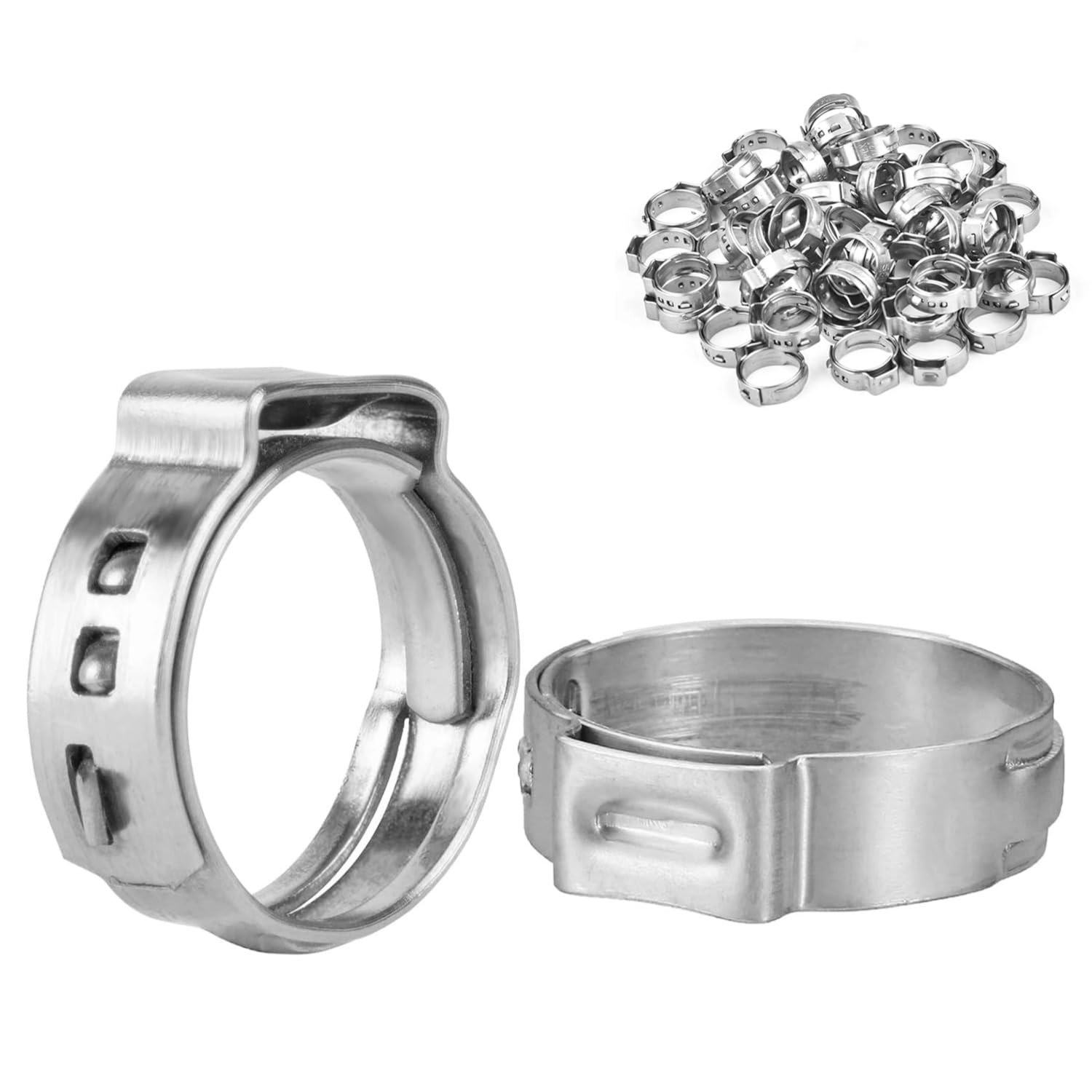 BREADEEP 50 Pack 5/8 Inch Inch Pex Crimp Ring, Pex Cinch Clamp Rings ...