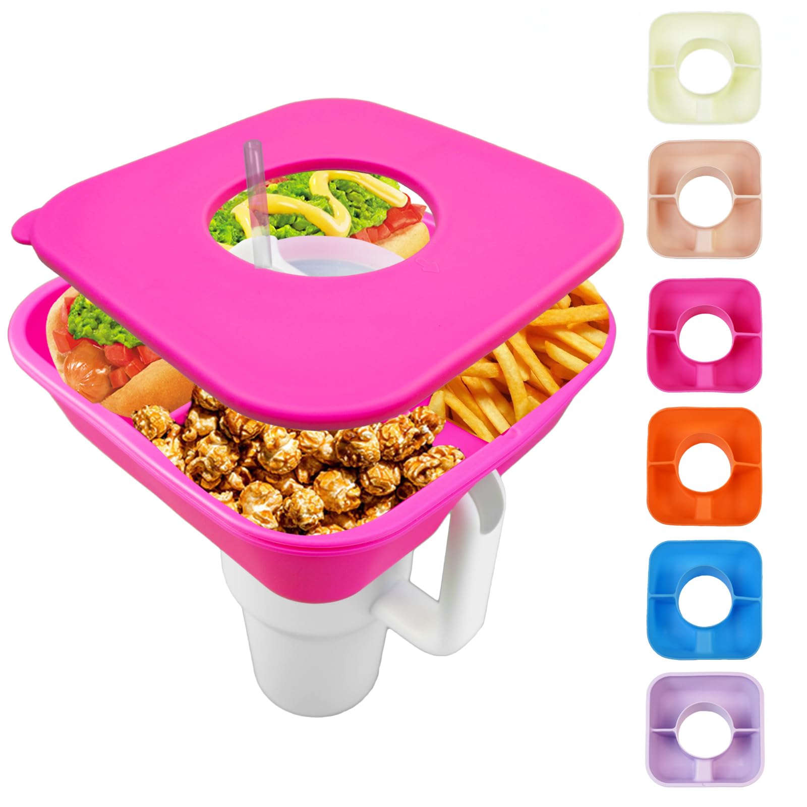 Amazon.com: Good Haus Snack Bowl for Stanley Cup 40 oz Tumbler Snack ...