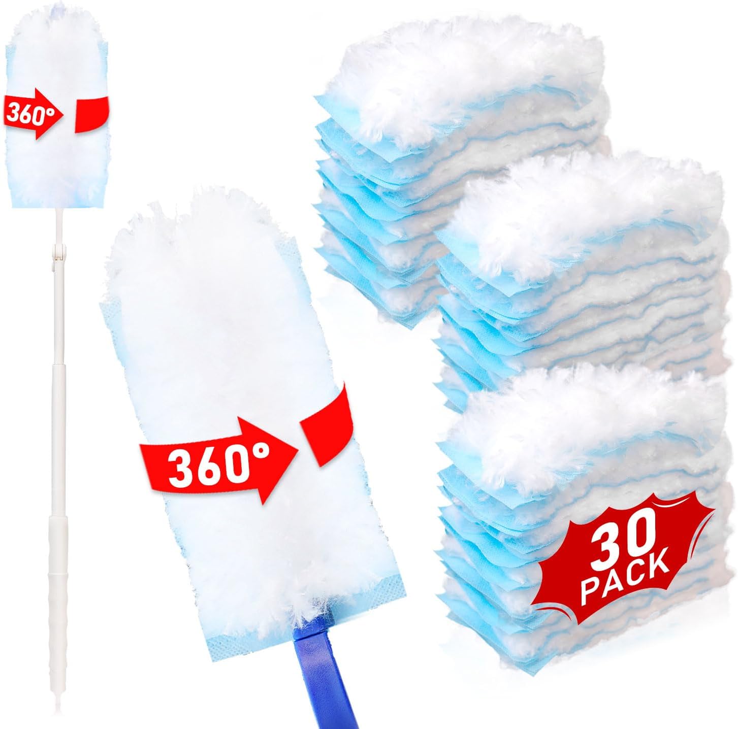 Amazon.com: Swiffer 360 Duster Refill, 6 Count (Pack of 2) : Health ...